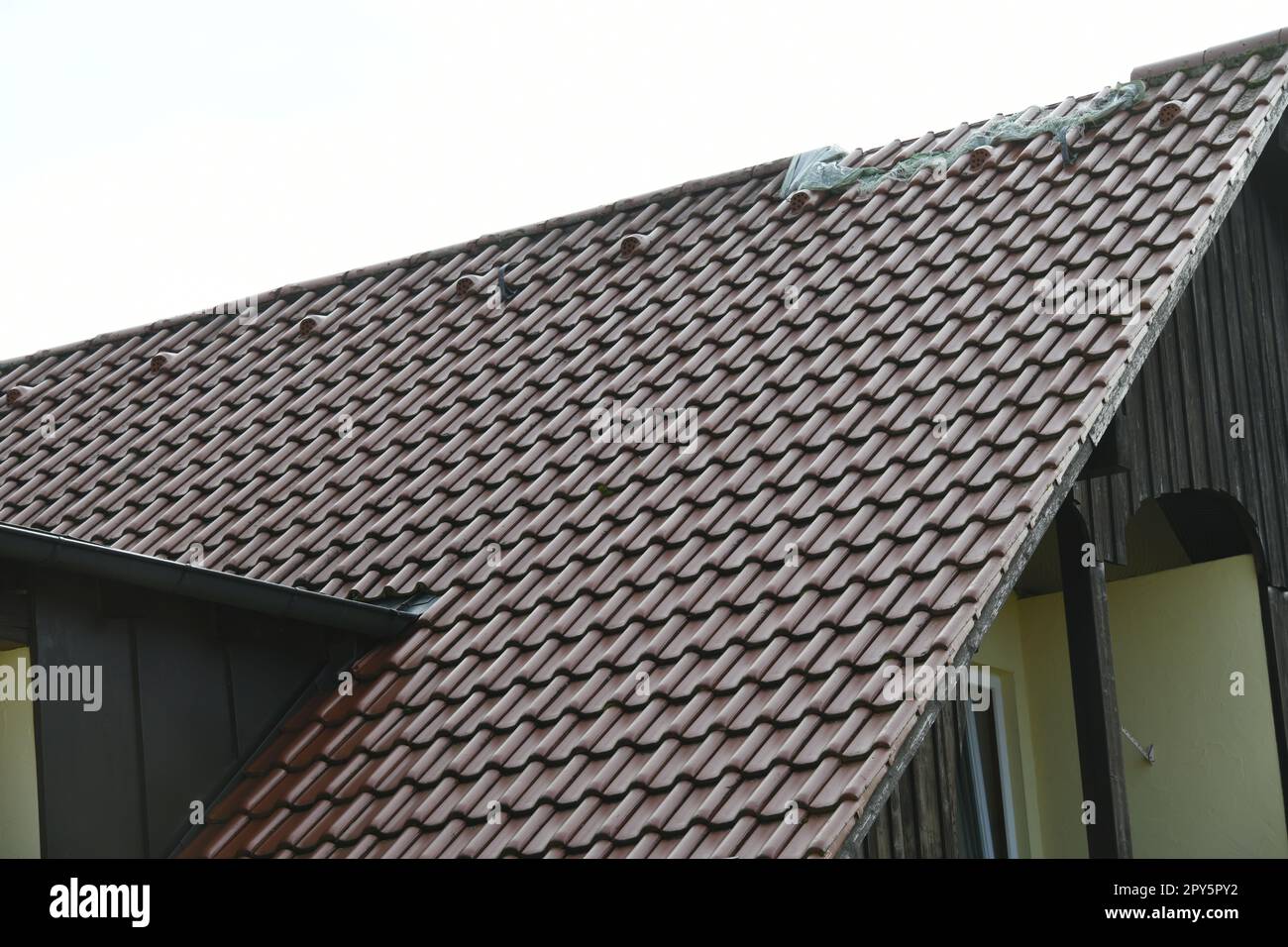 Roof tiles in the province of Bavaria, Germany, October 2022 Stock ...