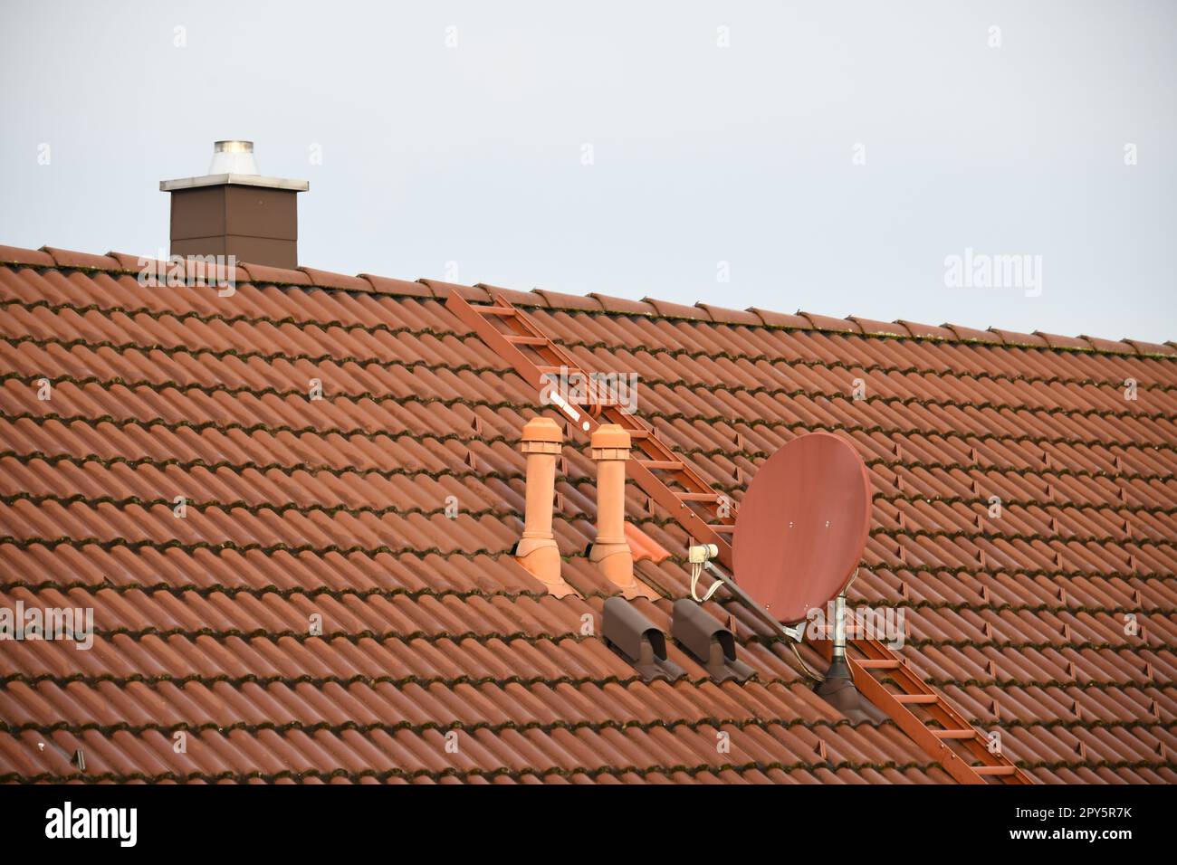 Roof tiles in the province of Bavaria, Germany, October 2022 Stock ...
