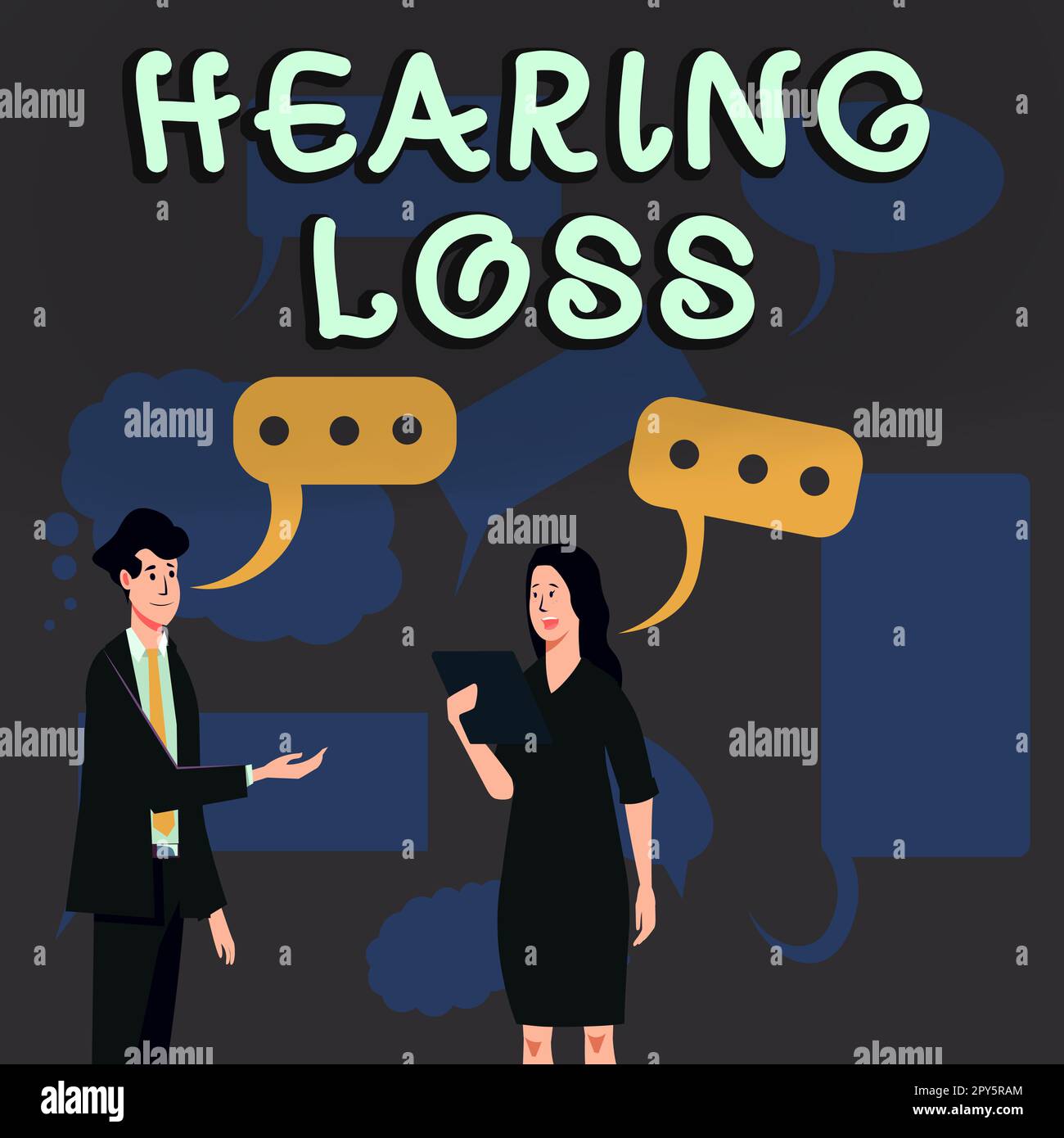 Inspiration showing sign Hearing Loss. Word Written on is partial or ...