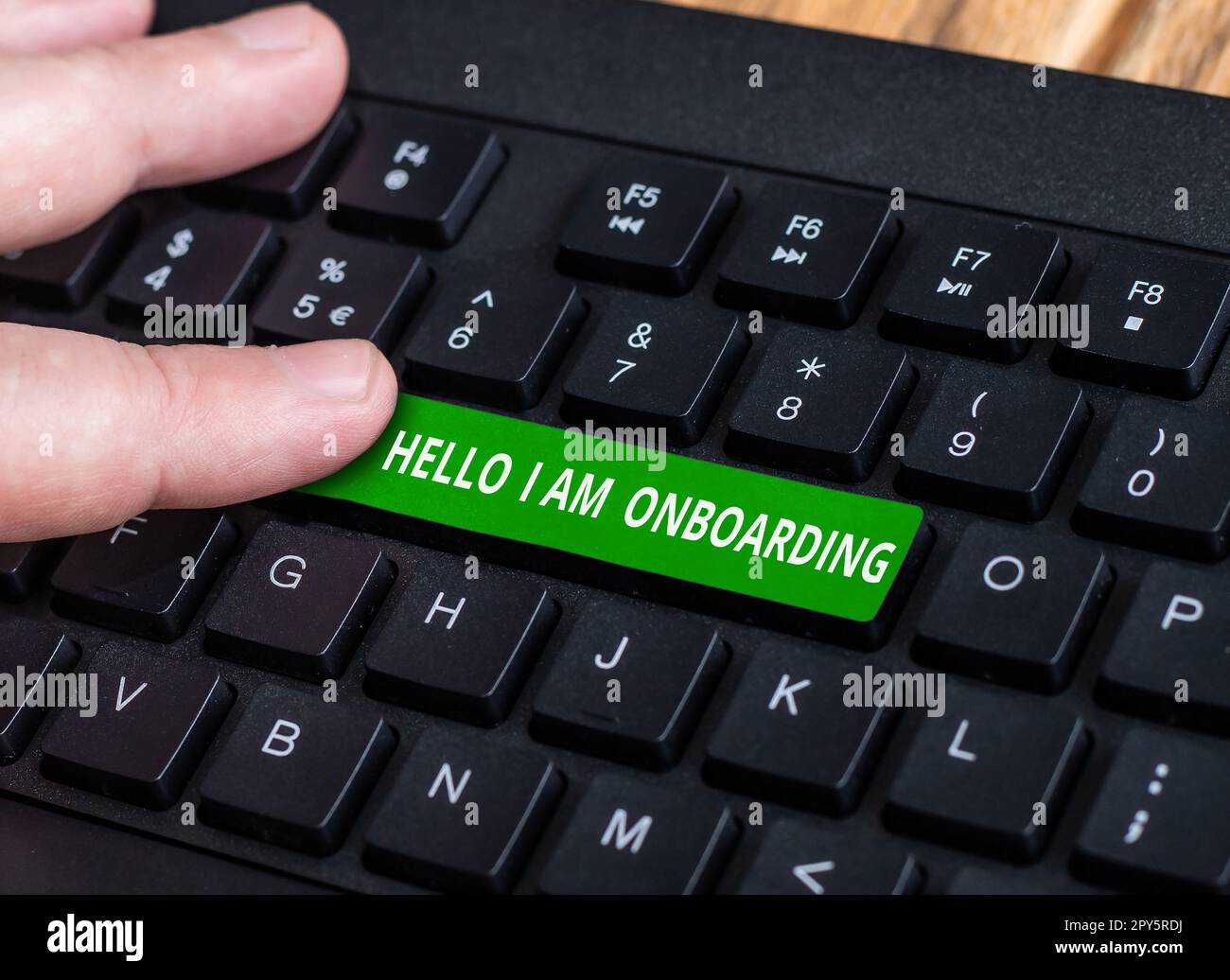 Conceptual Caption Hello I Am Onboarding Business Overview Action Process Of Integrating A New