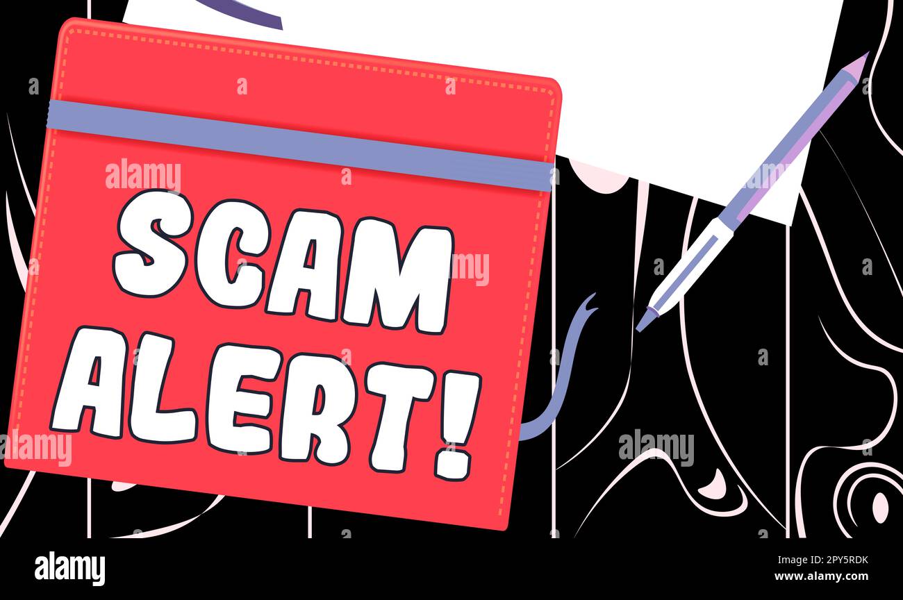 Inspiration showing sign Scam Alert. Word for warning someone about ...