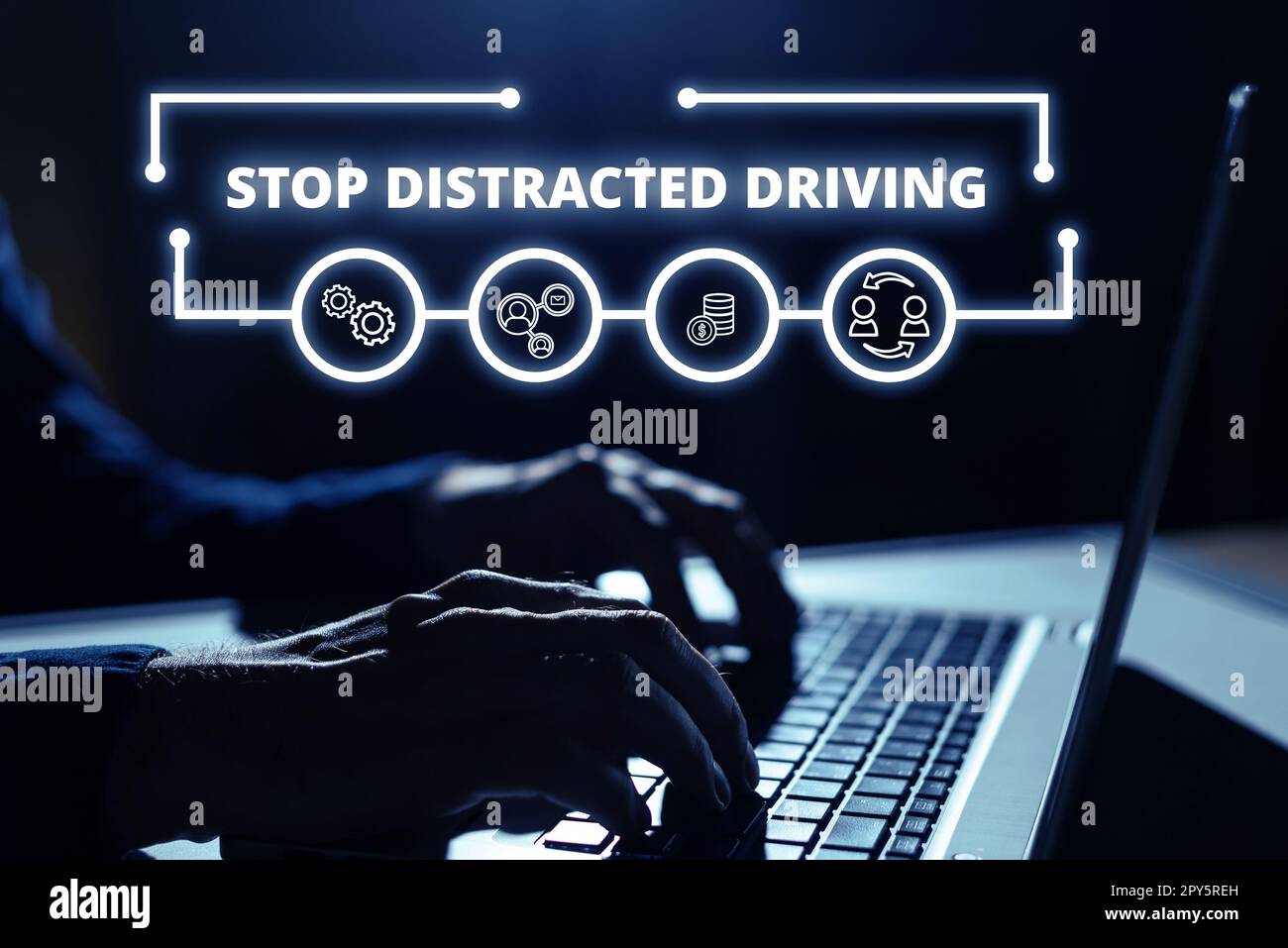 Text caption presenting Stop Distracted Driving. Business idea asking ... Text caption presenting Stop Distracted Driving. Business idea asking ...