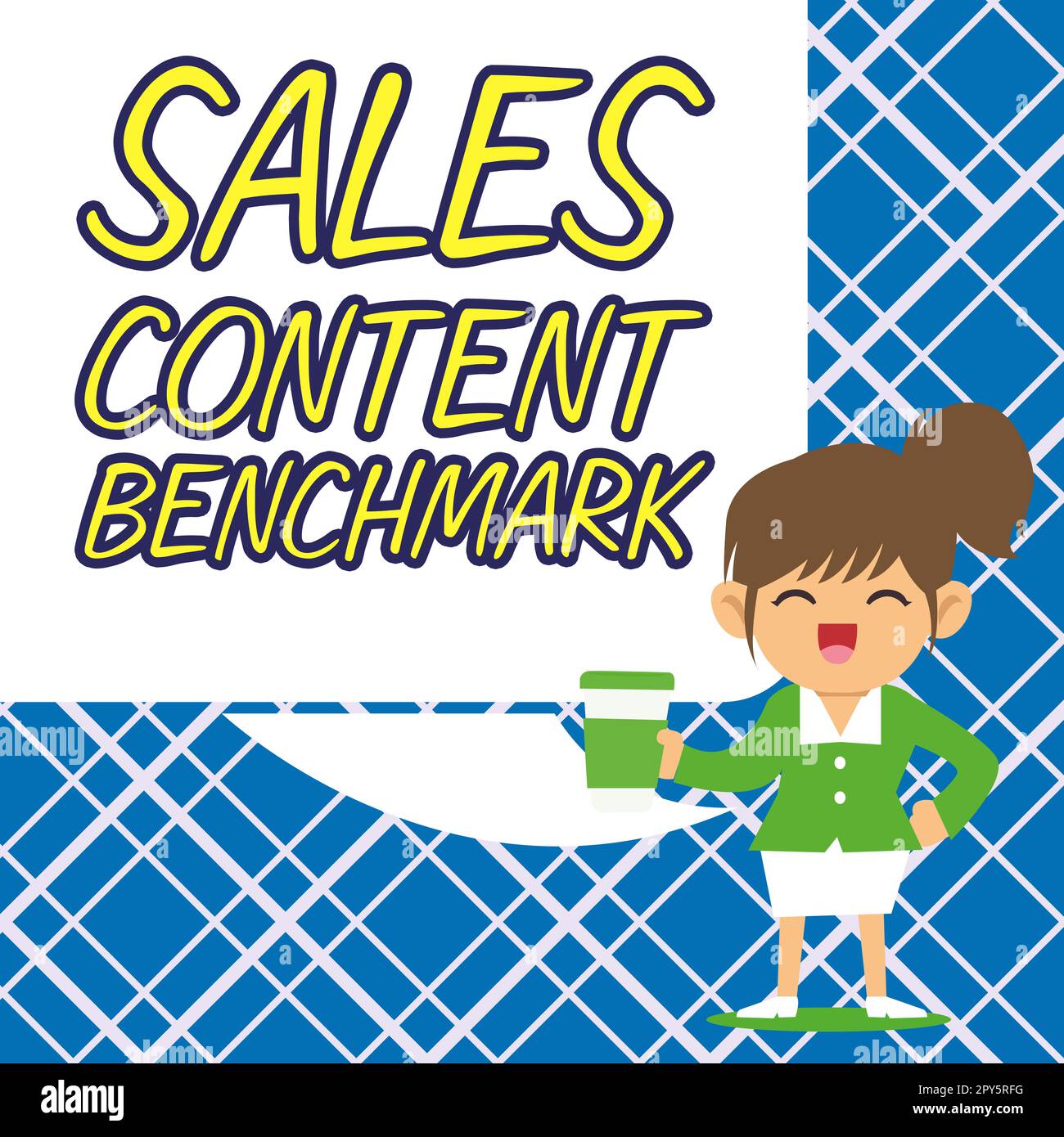 Text sign showing Sales Content Benchmark. Business idea manage their ...