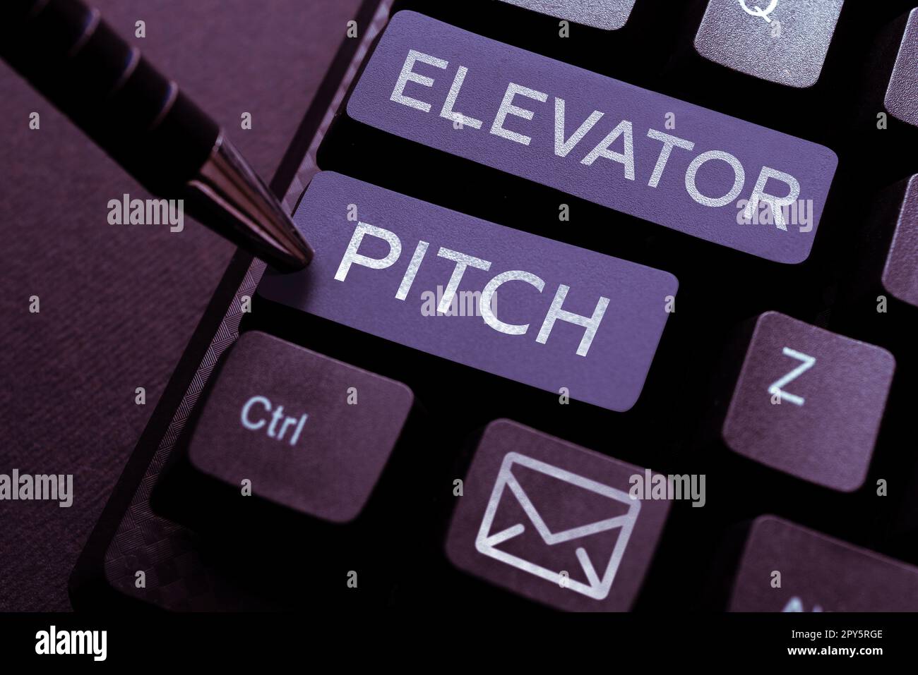 Inspiration showing sign Elevator Pitch. Word Written on A persuasive ...