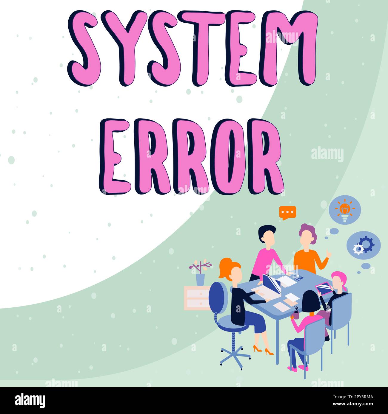 Writing displaying text System Error. Internet Concept Technological failure Software collapse ...