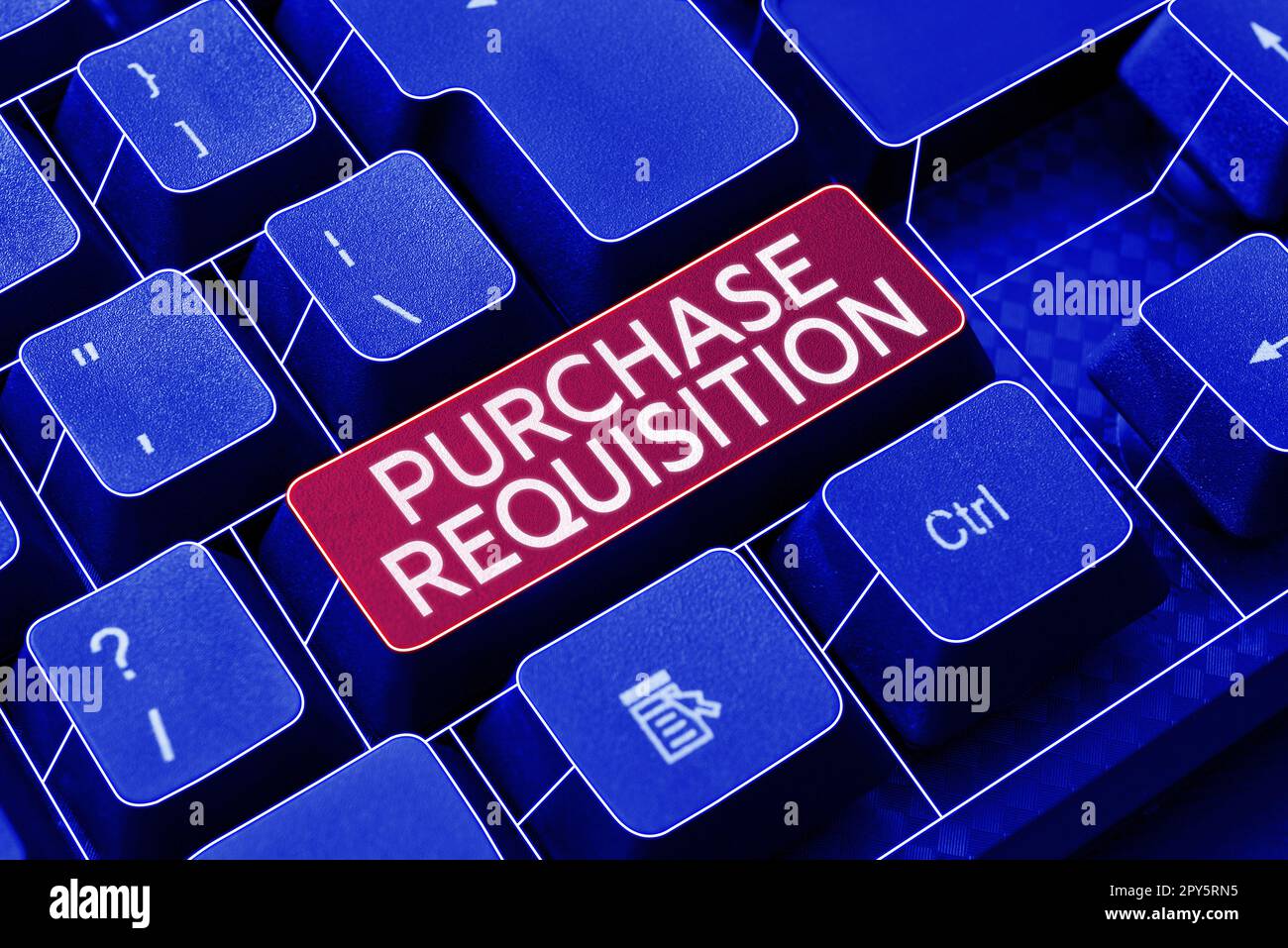 Handwriting text Purchase Requisition. Business idea document used as ...