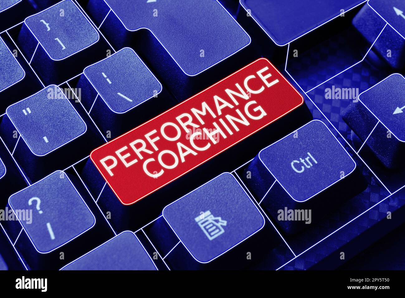 Sign displaying Performance Coaching. Business showcase Facilitate the ...