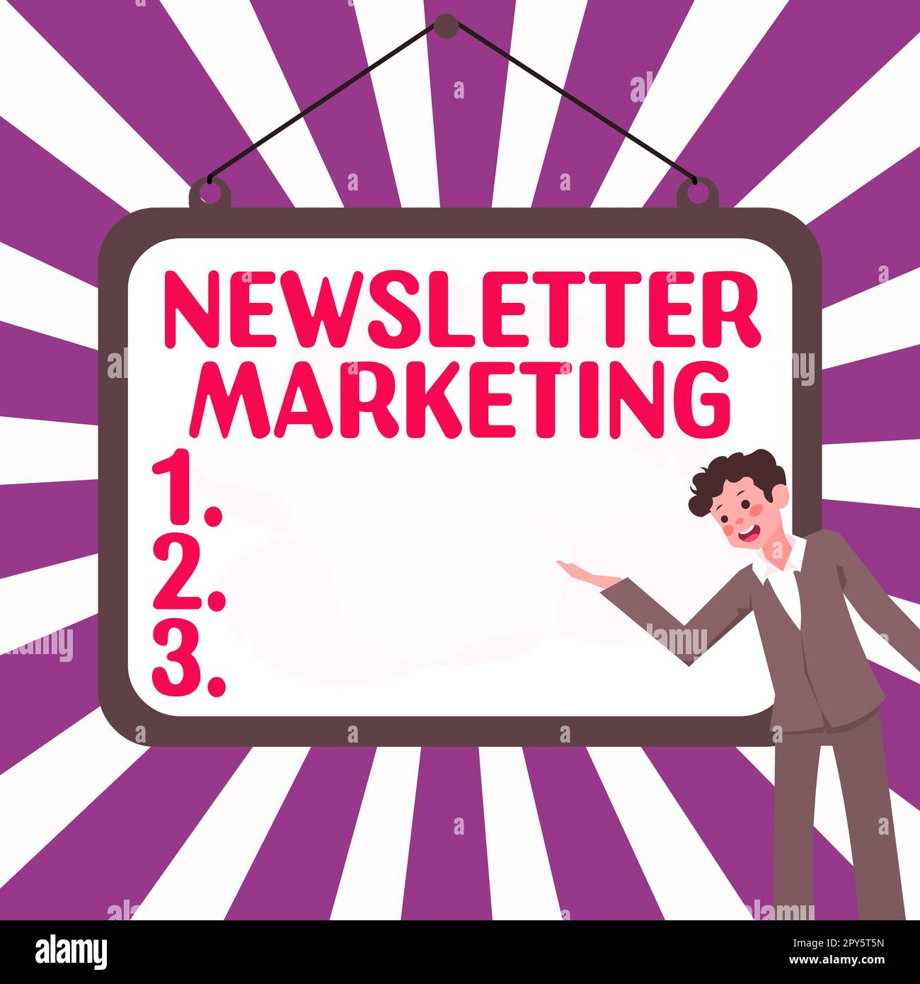 Conceptual display Newsletter Marketing. Business approach act of ...