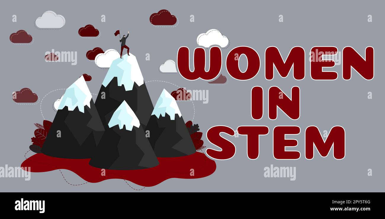 Text showing inspiration Women In Stem. Word Written on Science ...