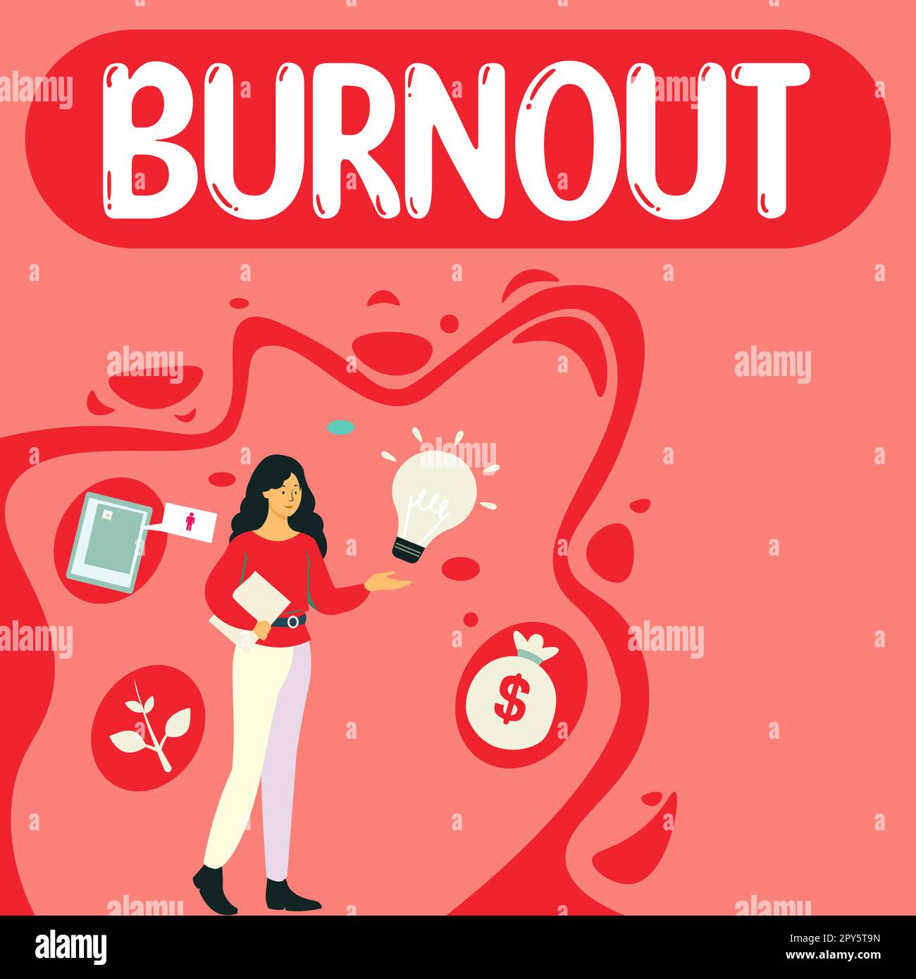 Conceptual display Burnout. Word Written on Feeling of physical and ...