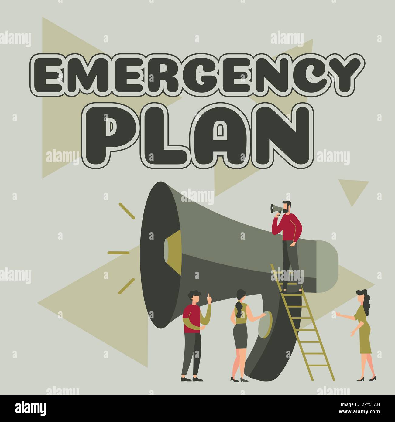 Text showing inspiration Emergency Plan. Concept meaning Procedures for ...
