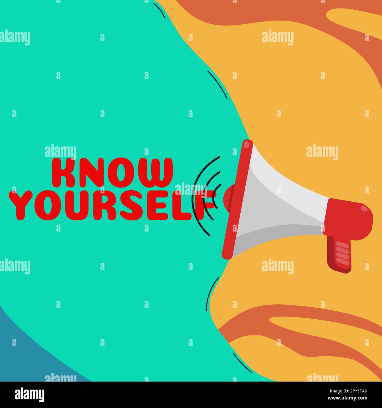 Sign displaying Know Yourself. Concept meaning Find You Understanding ...