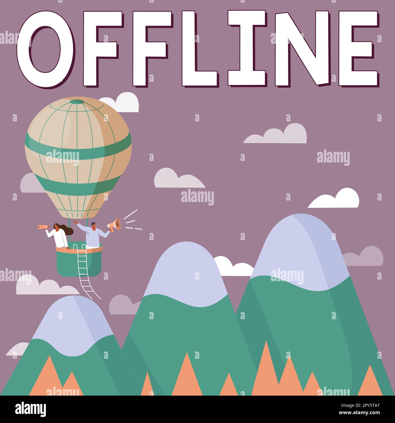 Conceptual display Offline. Business approach Not having directly ...