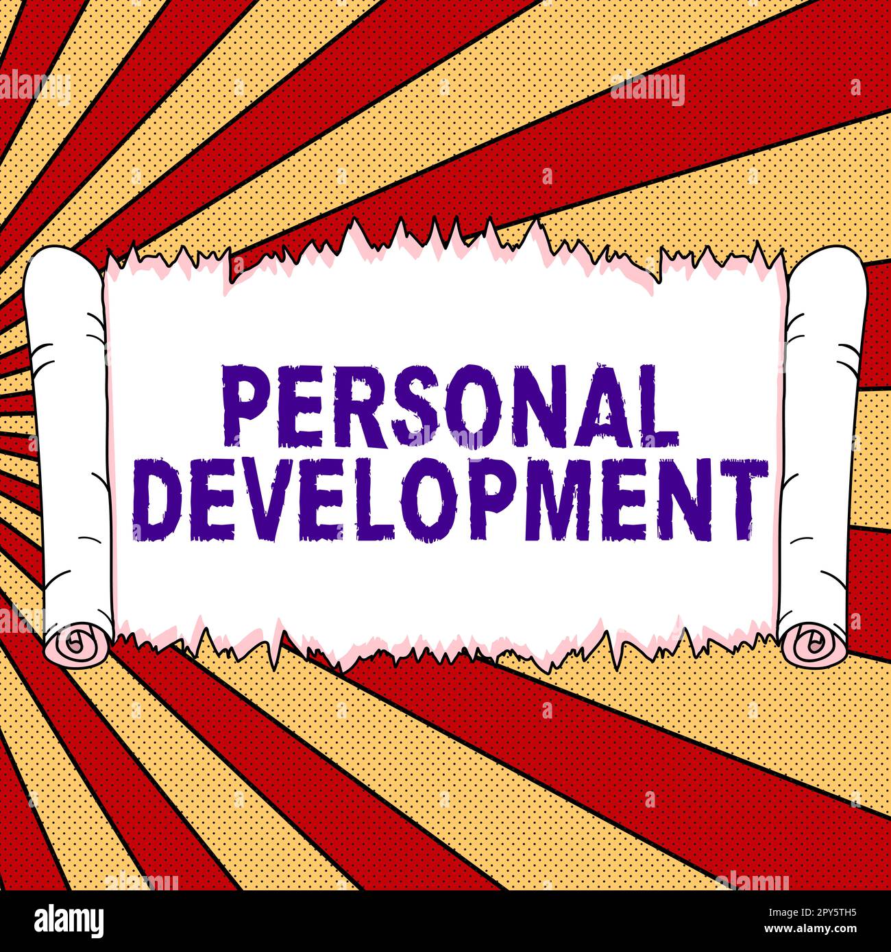 Conceptual display Personal Development. Business approach process of ...