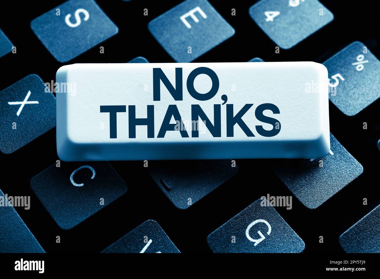 Conceptual display No, Thanks. Business concept Answering question ...