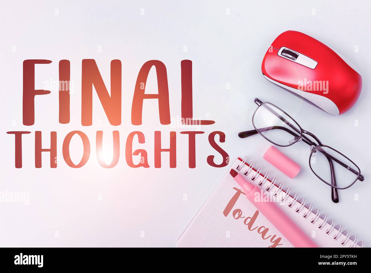 Conceptual caption Final Thoughts. Concept meaning Conclusion Last ...