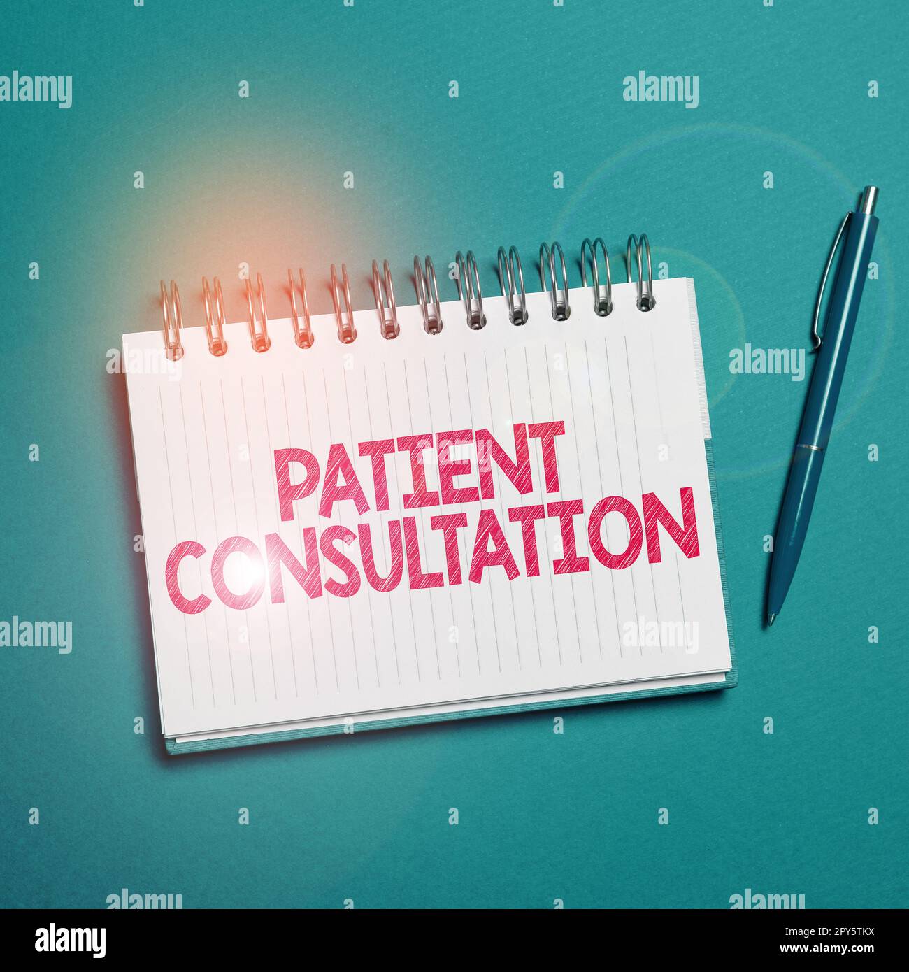 Sign displaying Patient Consultation. Word Written on doctors discuss a ...