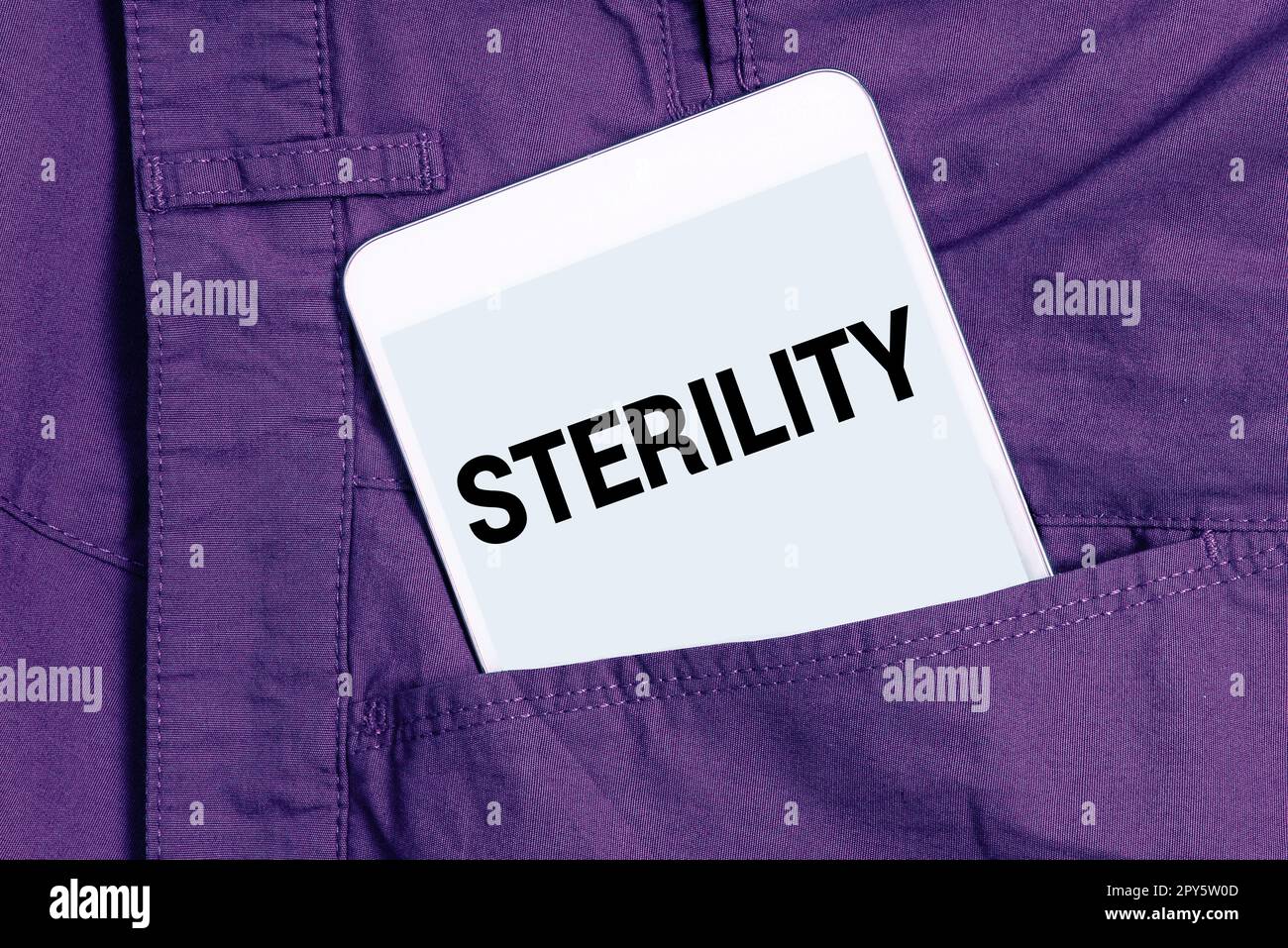 Writing displaying text Sterility. Conceptual photo a condition of ...