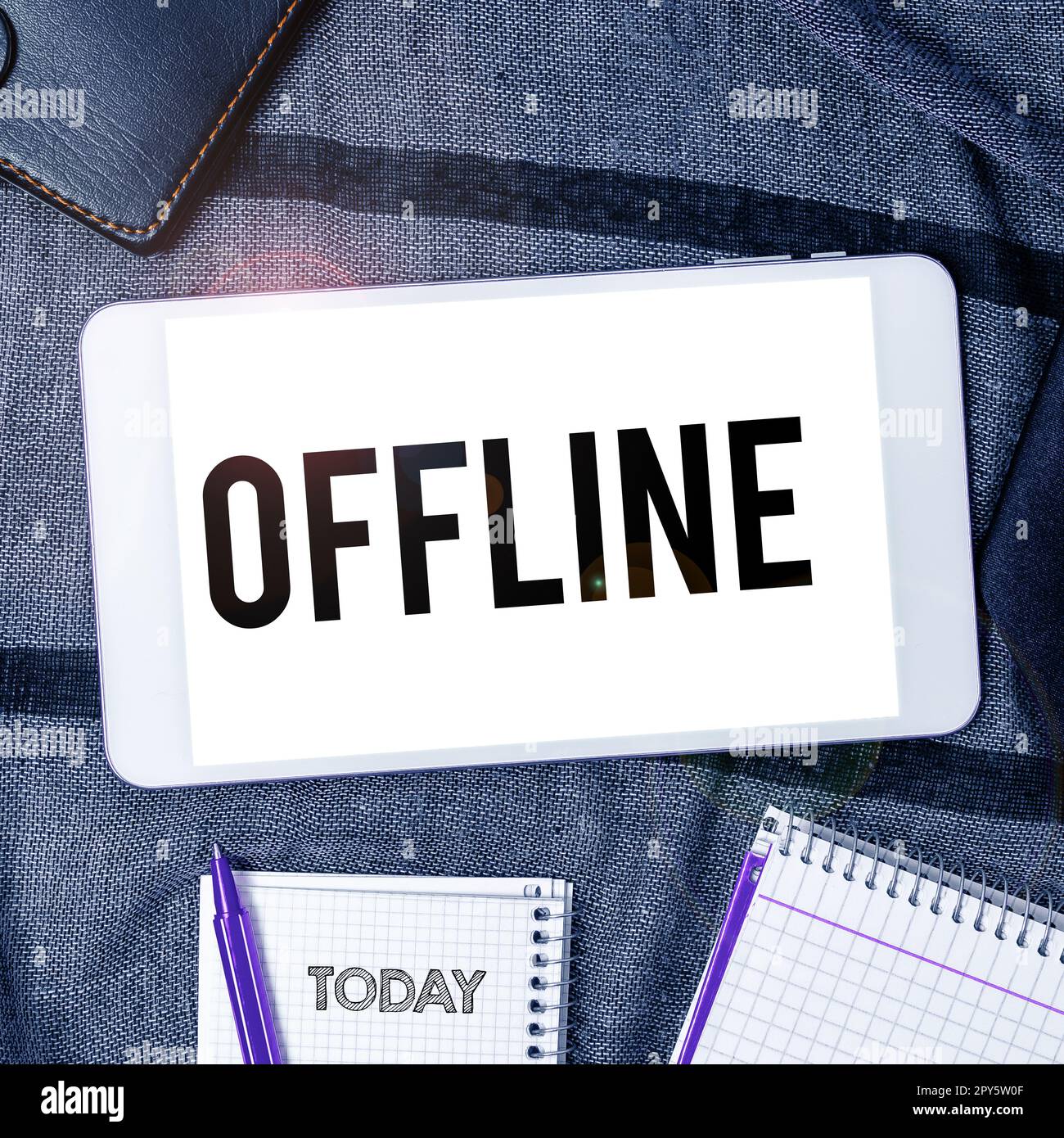Text caption presenting Offline. Business concept Not having directly ... Text caption presenting Offline. Business concept Not having directly ...