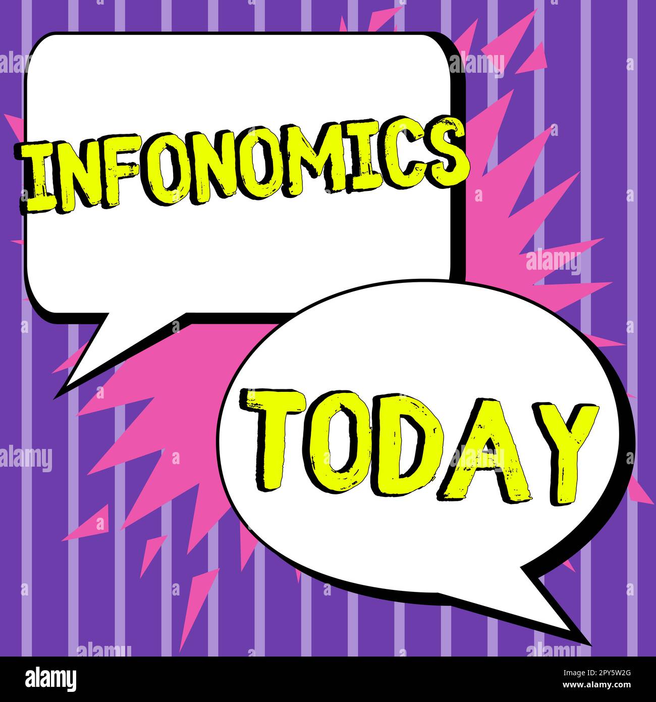 Text caption presenting Infonomics. Business approach visual image used ...