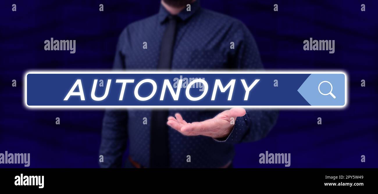 Conceptual caption Autonomy. Business overview vehicle that can guide ...