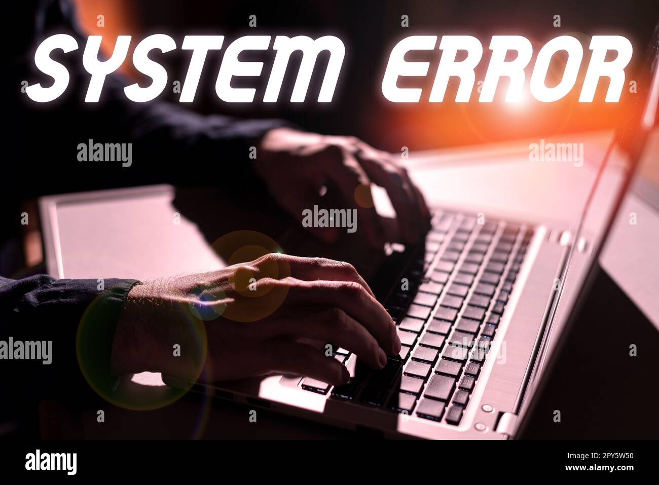 Sign displaying System Error. Business showcase Technological failure ...