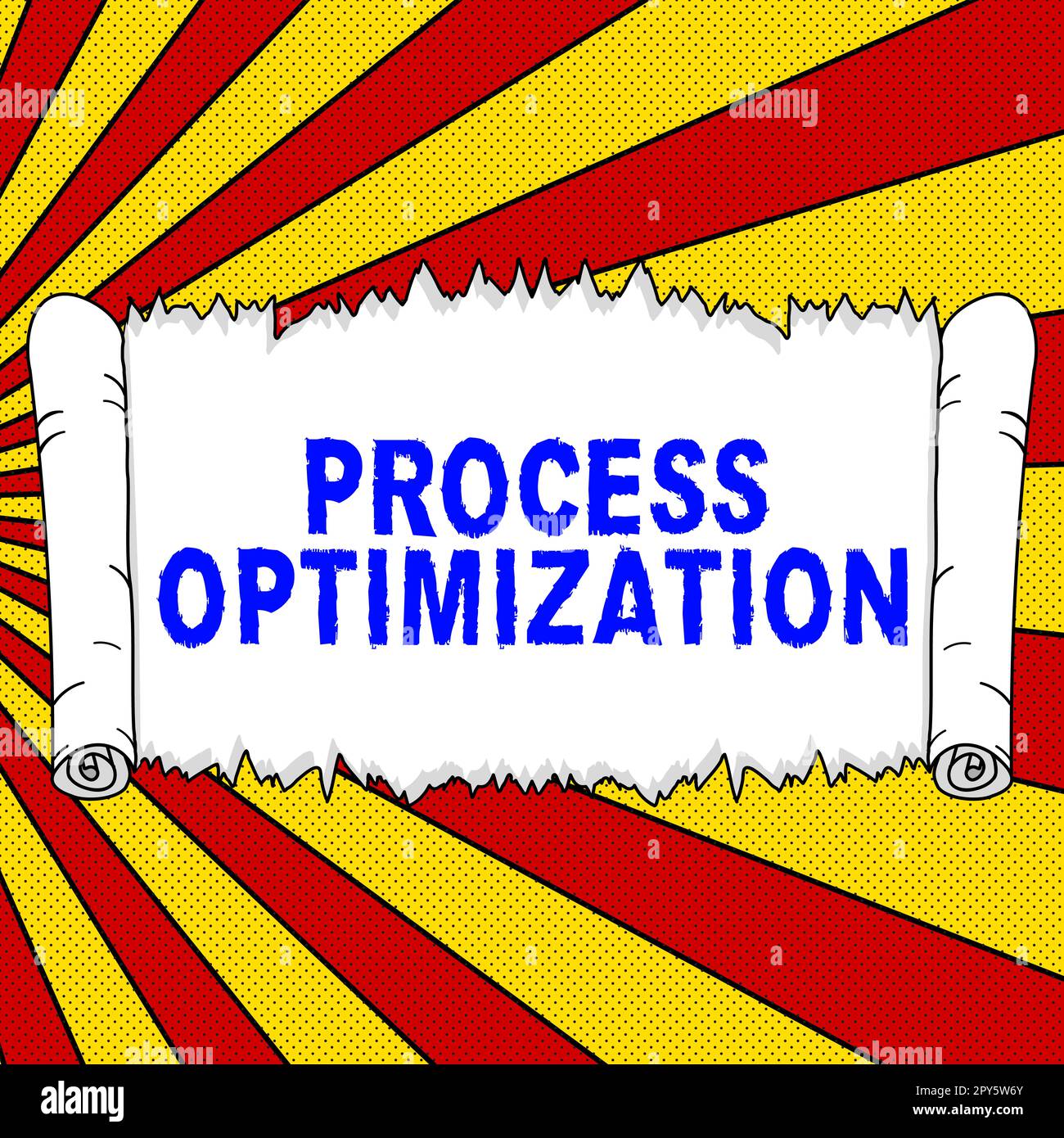 Text sign showing Process Optimization. Word Written on Improve Organizations Efficiency ...