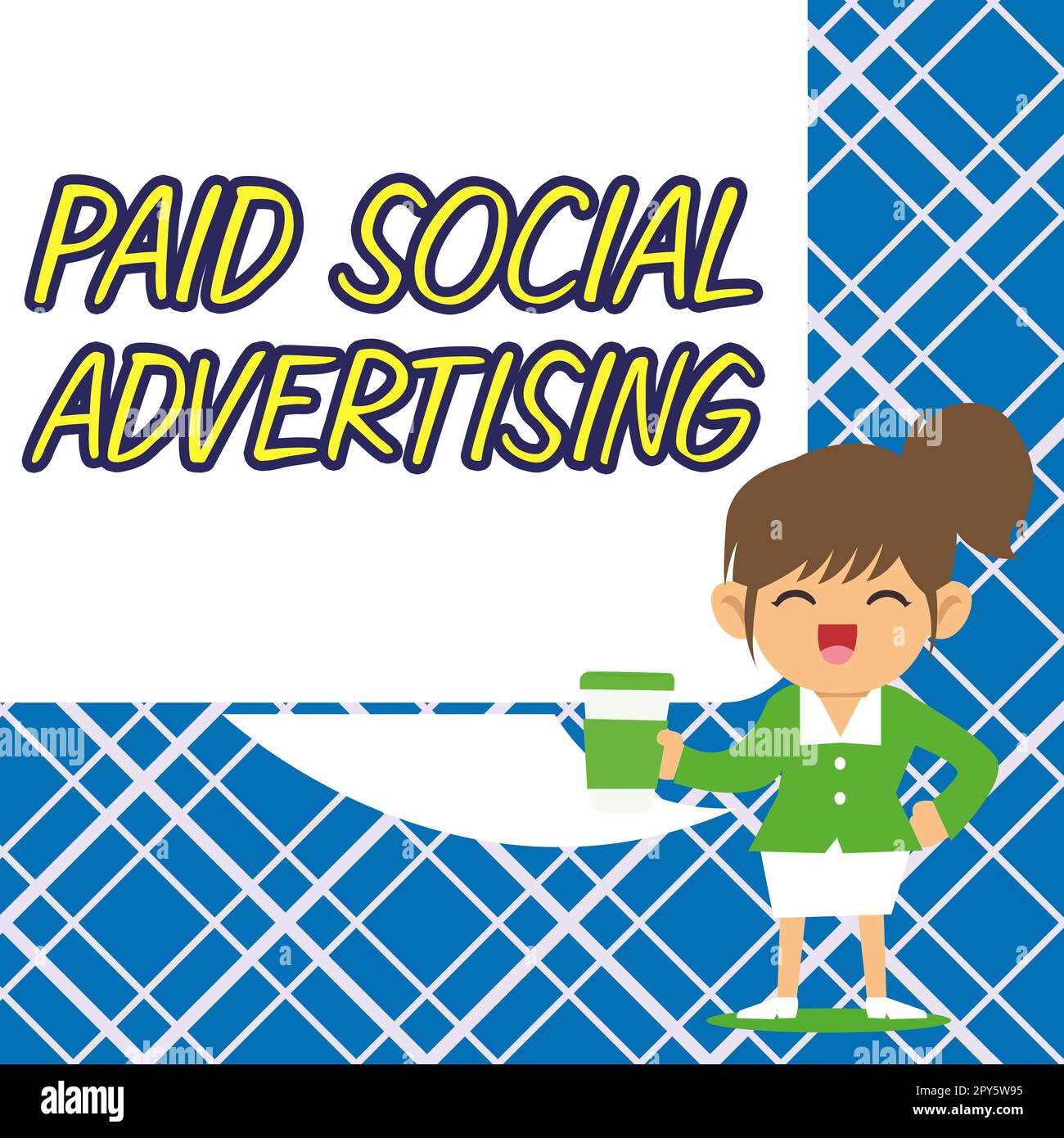 Text sign showing Paid Social Advertising. Word for way to pay to ads ...