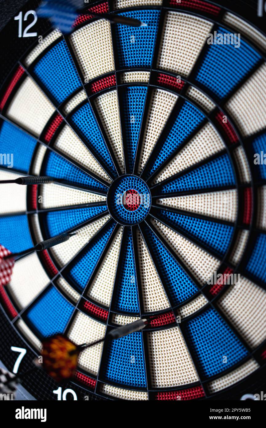 Target from a dart game Stock Photo - Alamy