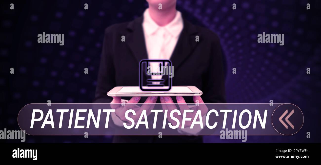 Handwriting text Patient Satisfaction. Word for Indicator for measuring ...
