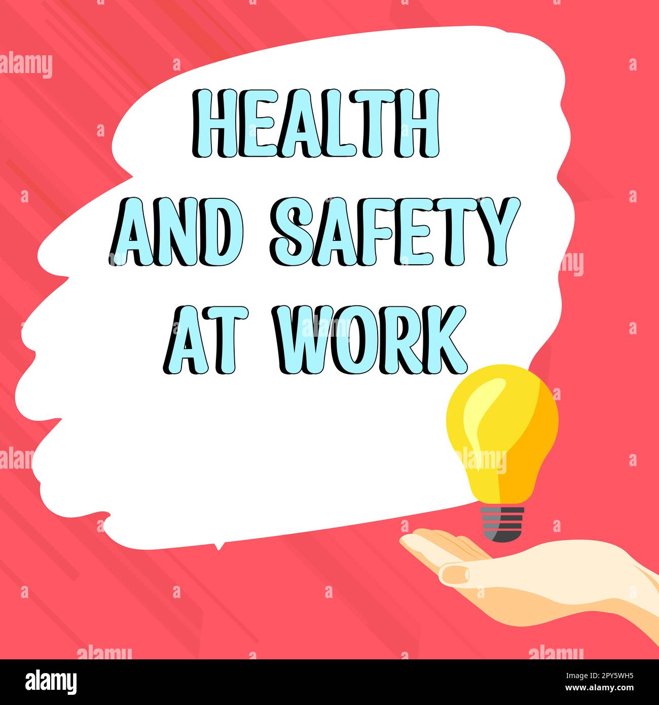 Conceptual display Health And Safety At Work. Concept meaning Secure ...