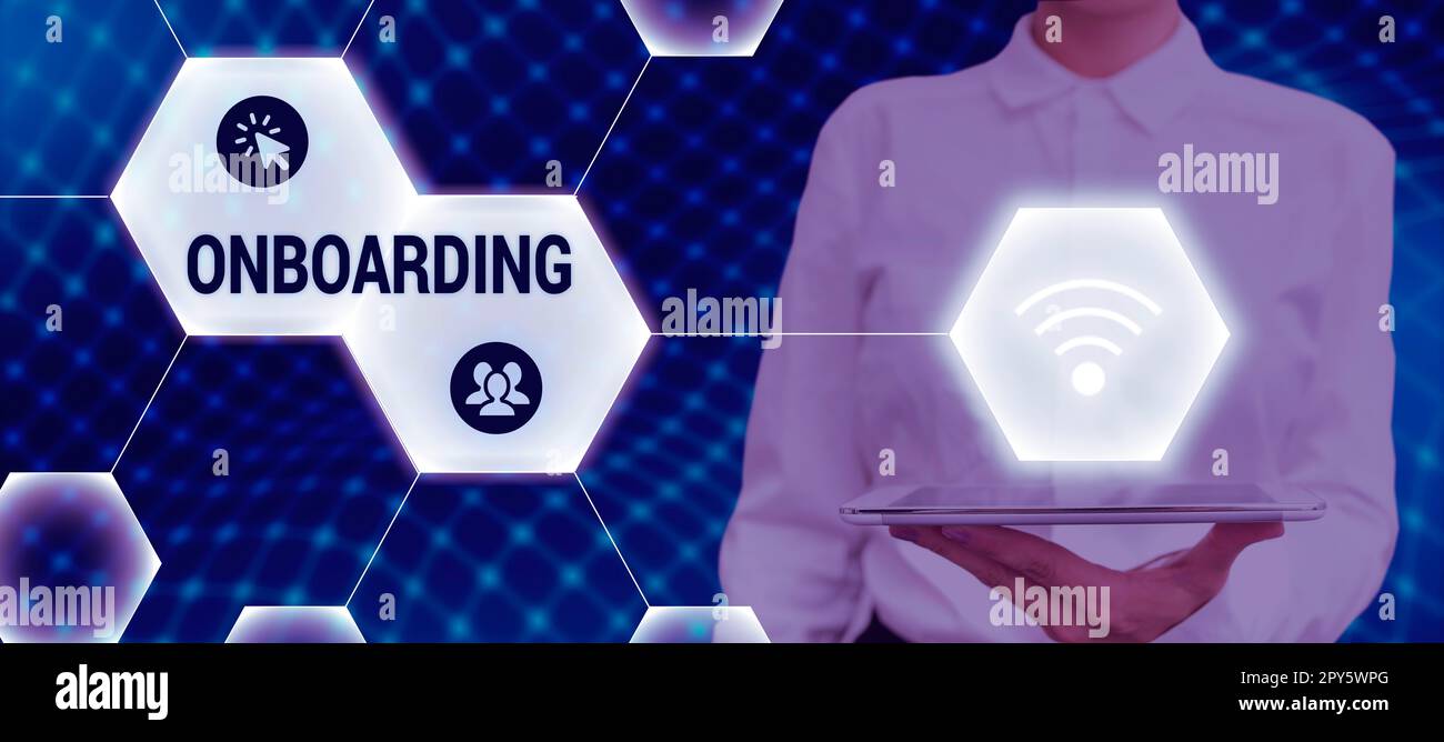 Conceptual caption Onboarding. Business idea Action Process of ... Conceptual caption Onboarding. Business idea Action Process of ...