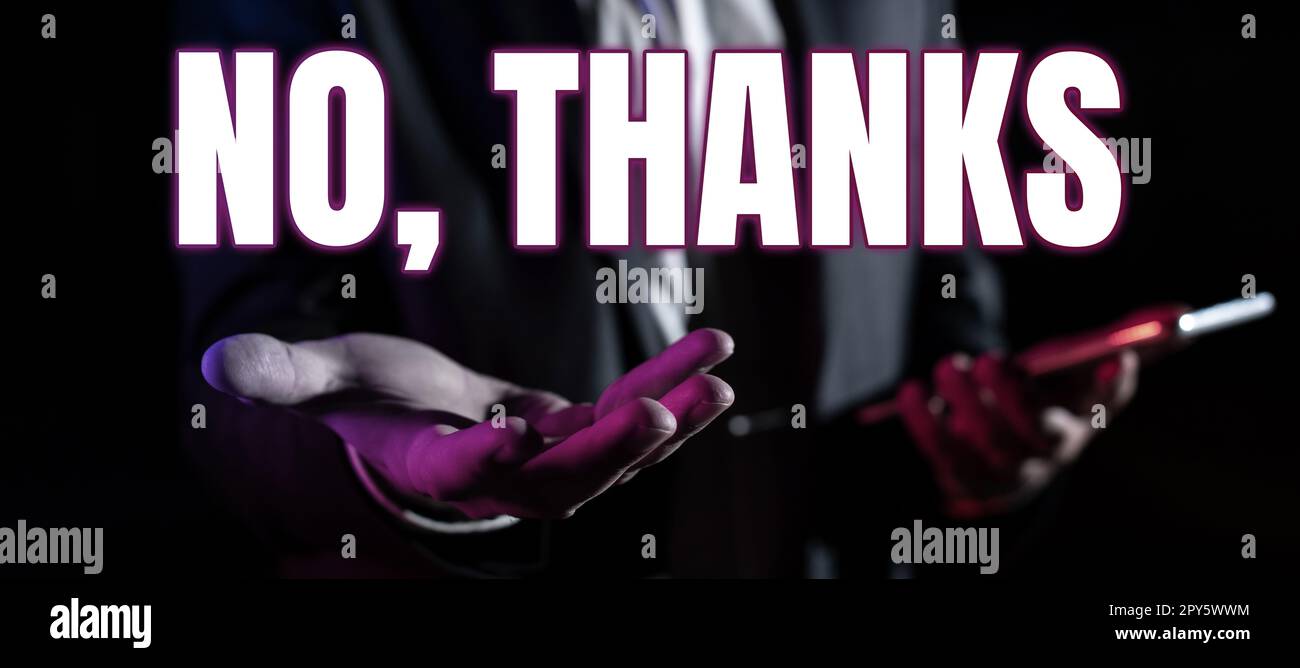 Handwriting text No, Thanks. Business showcase Answering question using ...