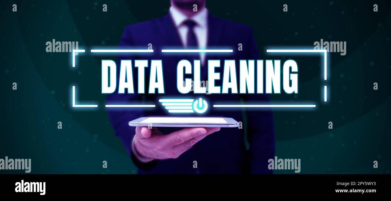 Conceptual caption Deep Cleaning. Business showcase an act of ...