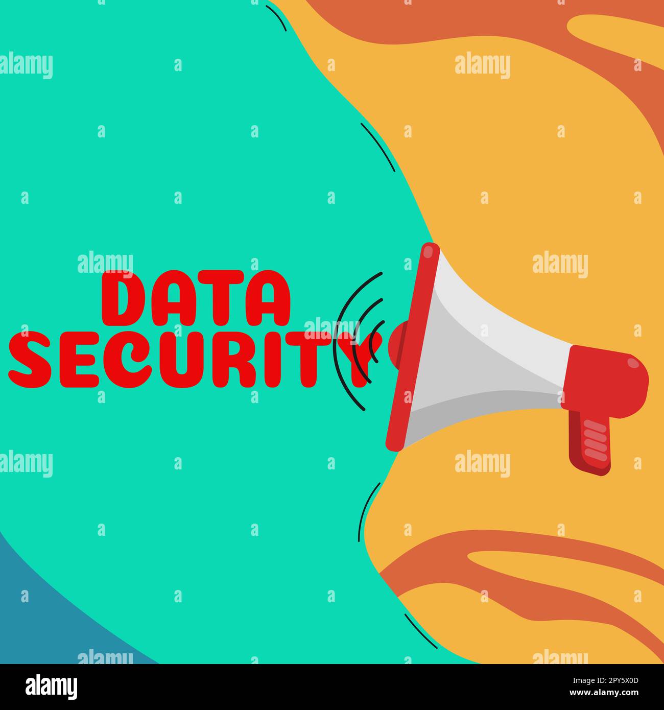 Handwriting text Data Security. Conceptual photo Confidentiality Disk Encryption Backups ...