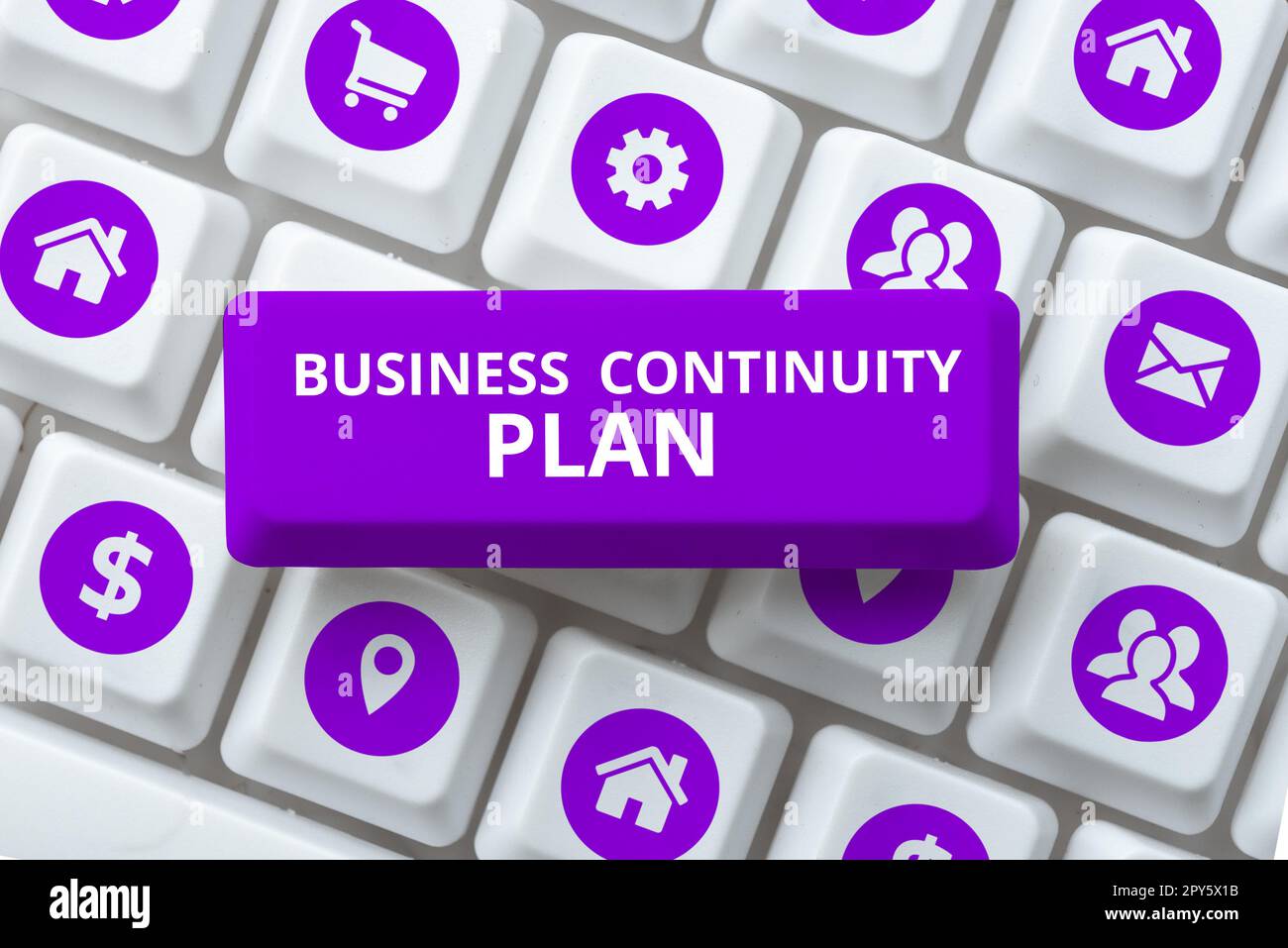 Sign displaying Business Continuity Plan. Word for creating systems ...