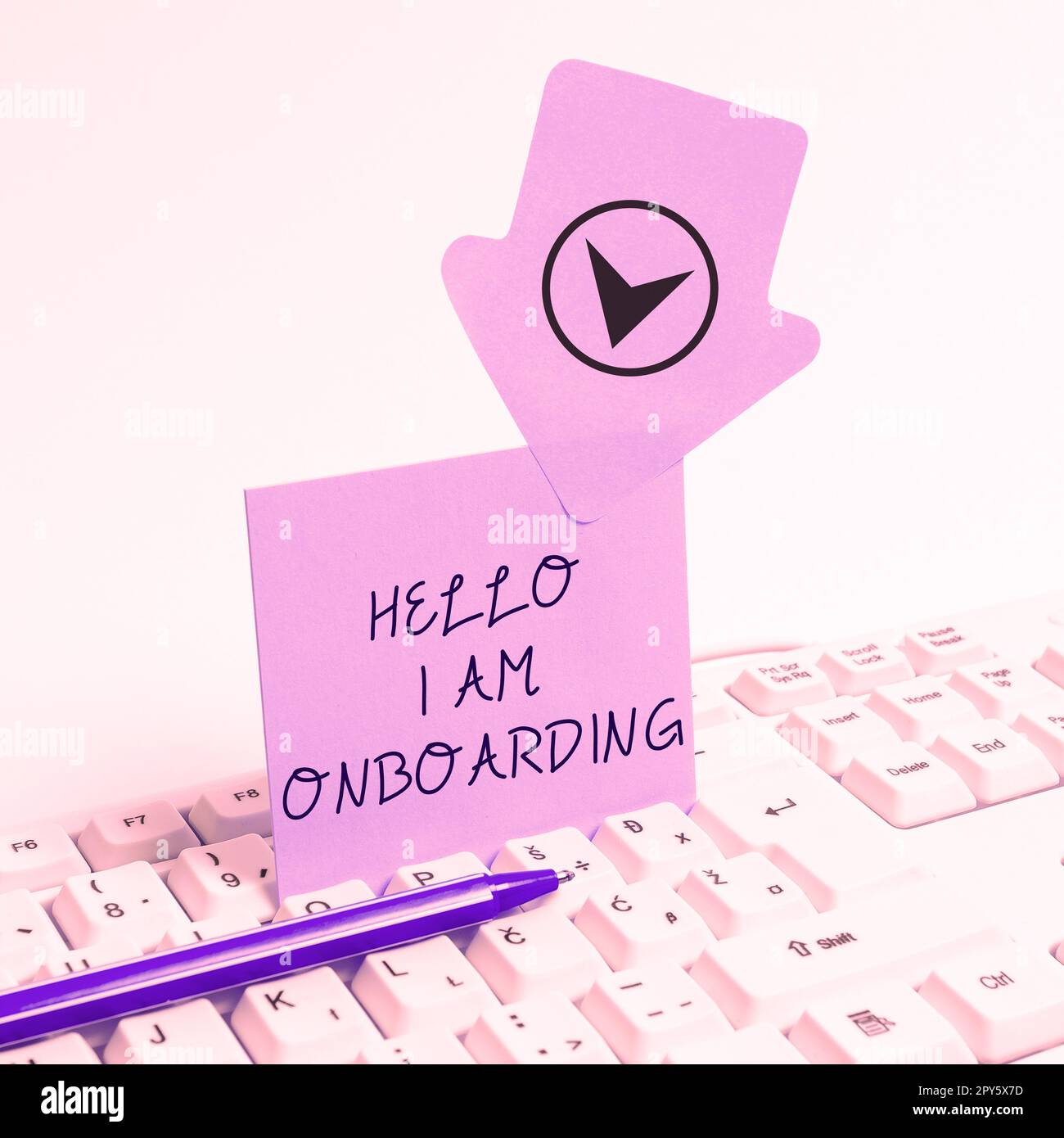 Writing Displaying Text Hello I Am Onboarding Business Concept Action Process Of Integrating A