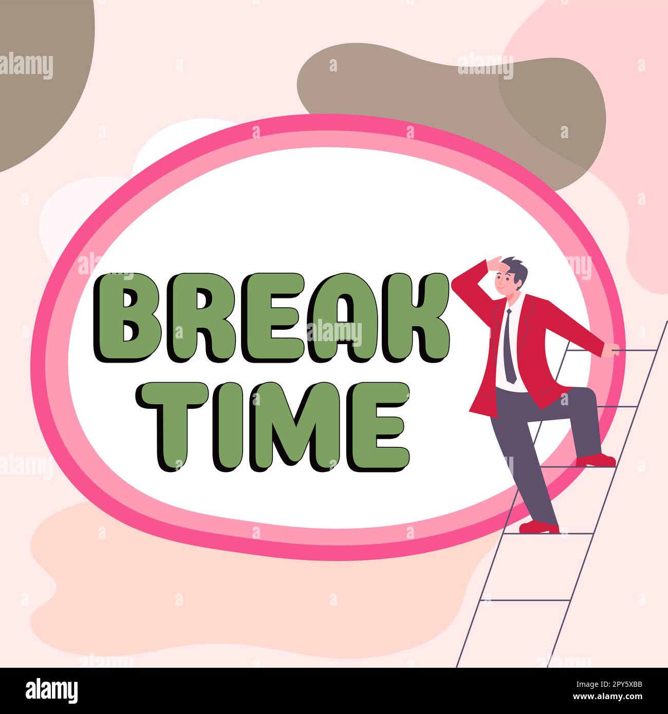 Text caption presenting Break Time. Conceptual photo Period of rest or ...