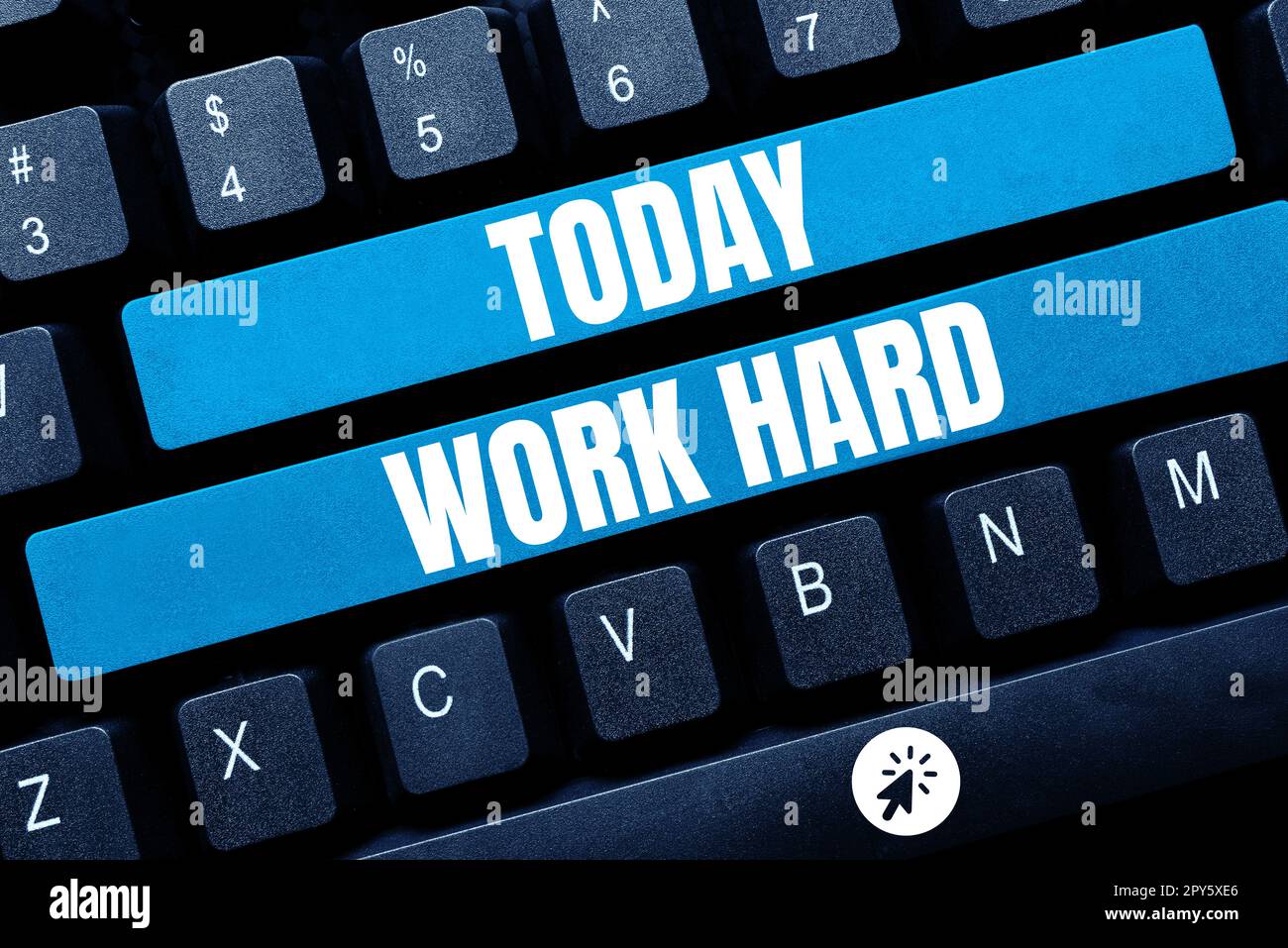 Hand writing sign Work Hard. Business idea Laboring that puts effort ...