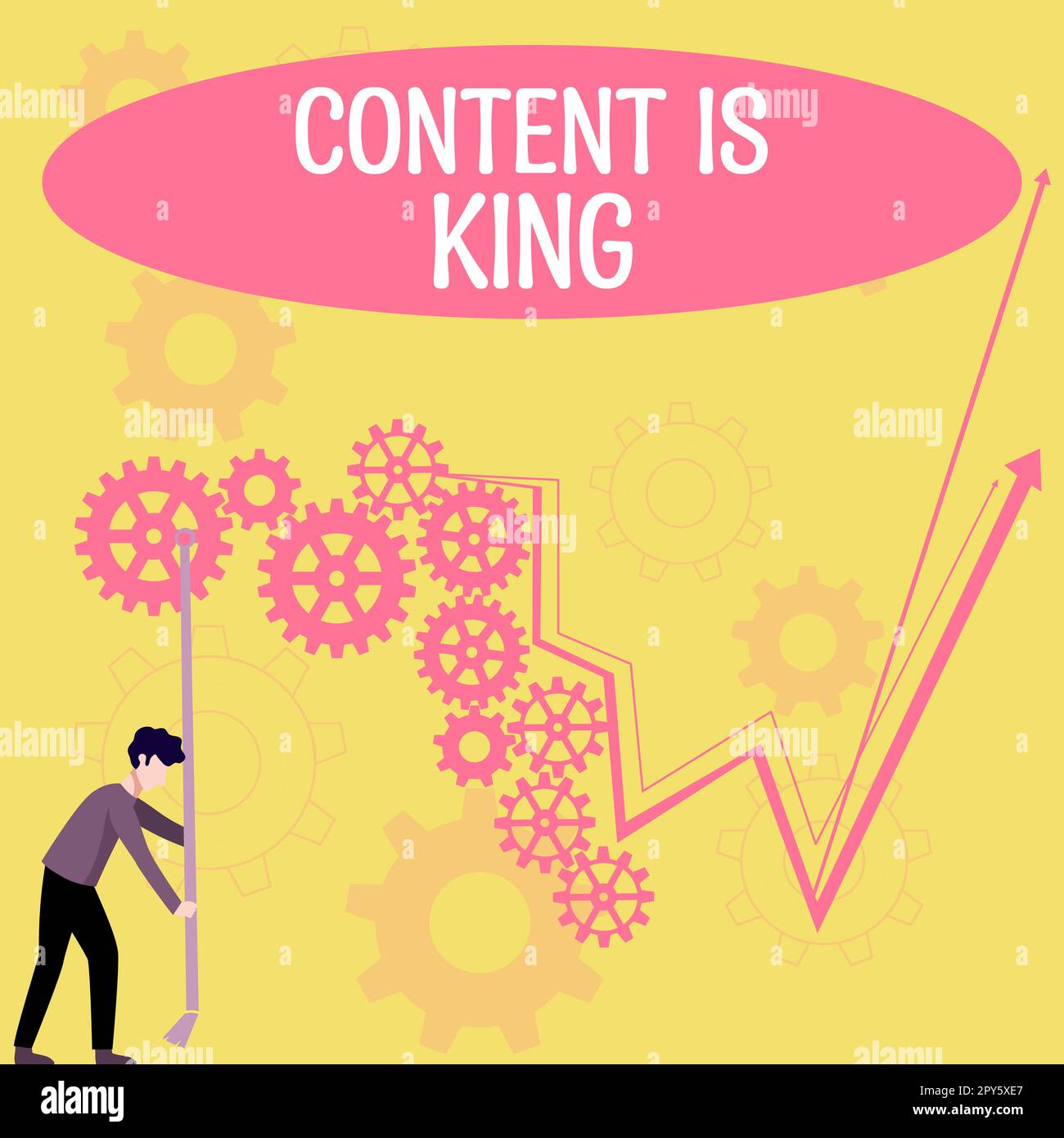 Conceptual caption Content Is King. Business approach Content is the ... Conceptual caption Content Is King. Business approach Content is the ...