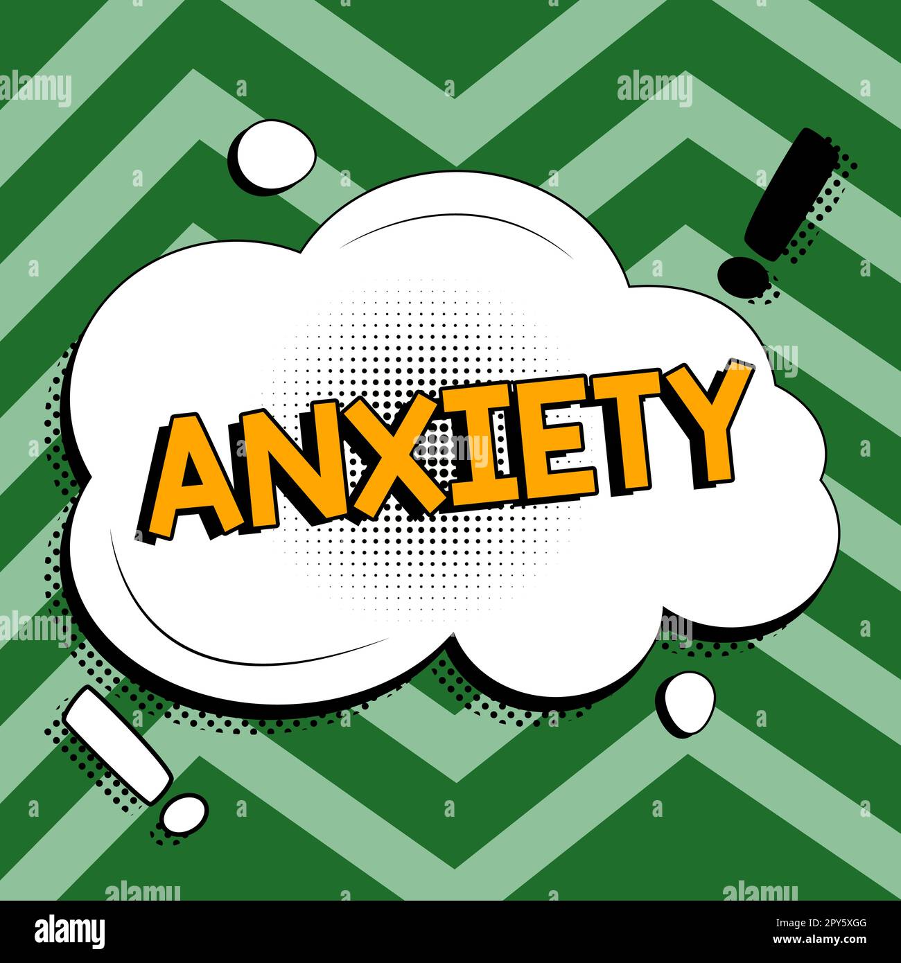 Sign displaying Anxiety. Word Written on Excessive uneasiness and ...