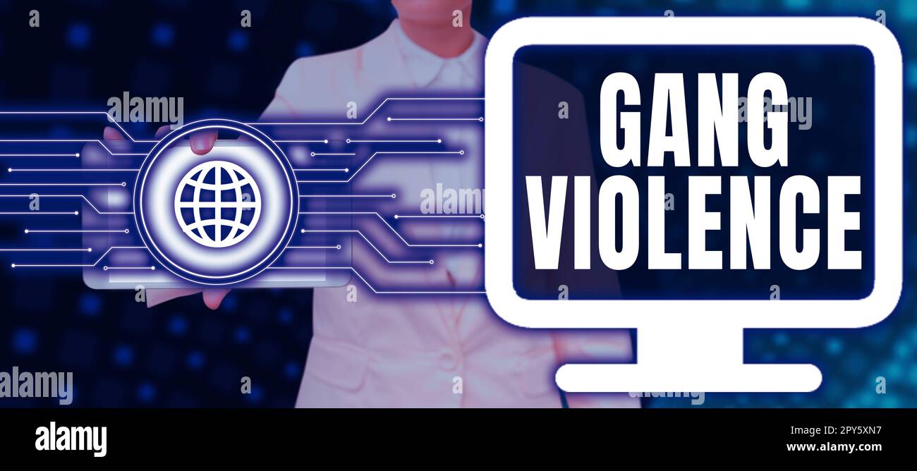 Inspiration showing sign Gang Violence. Concept meaning infringement of ...