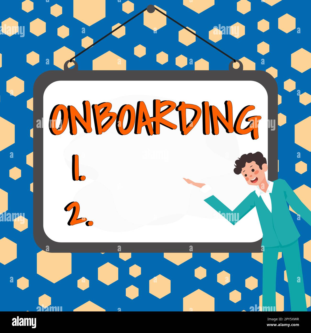 Text showing inspiration Onboarding. Word Written on Action Process of ...