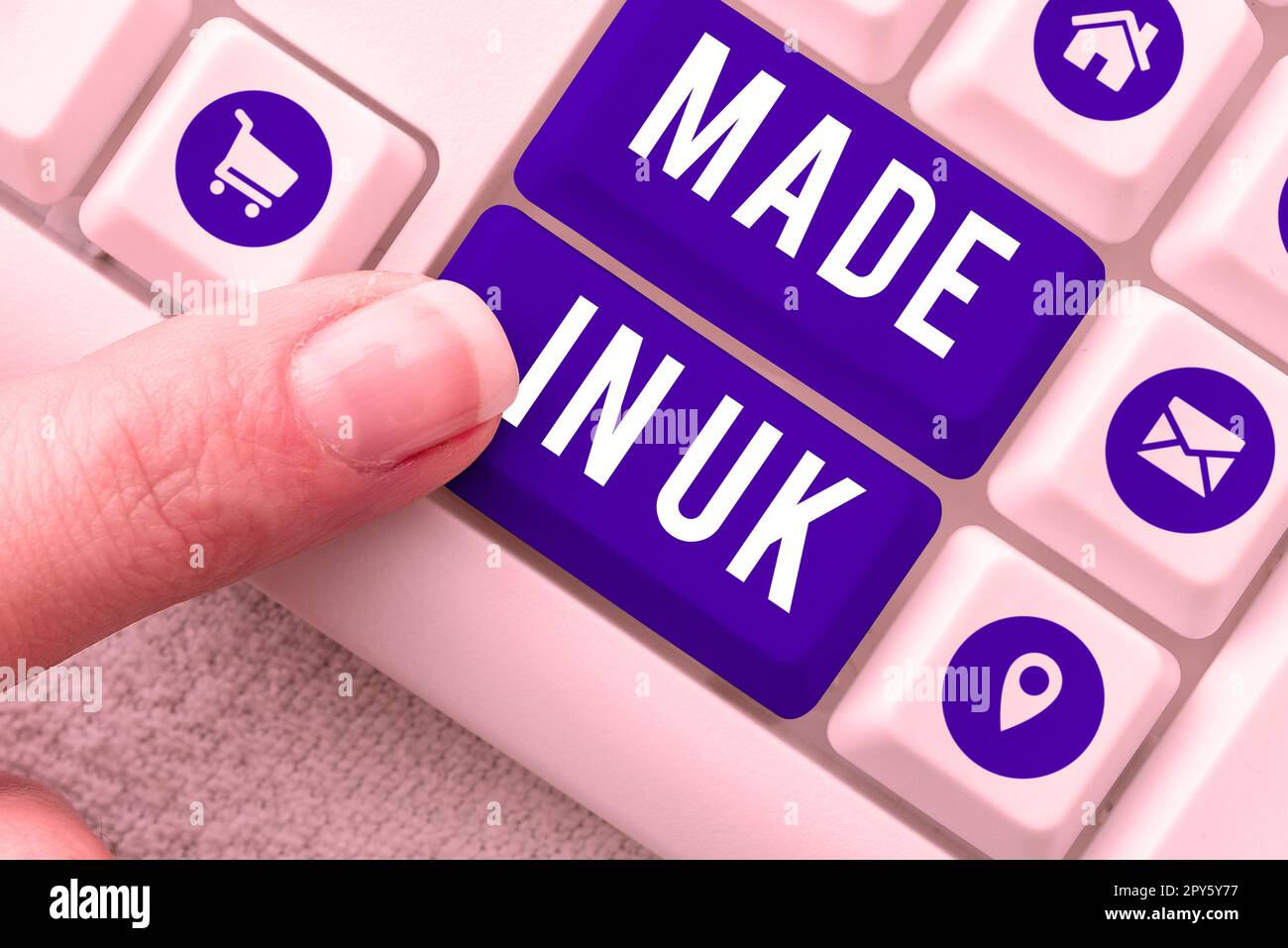 Conceptual display Made In Uk. Word Written on Something manufactured ...