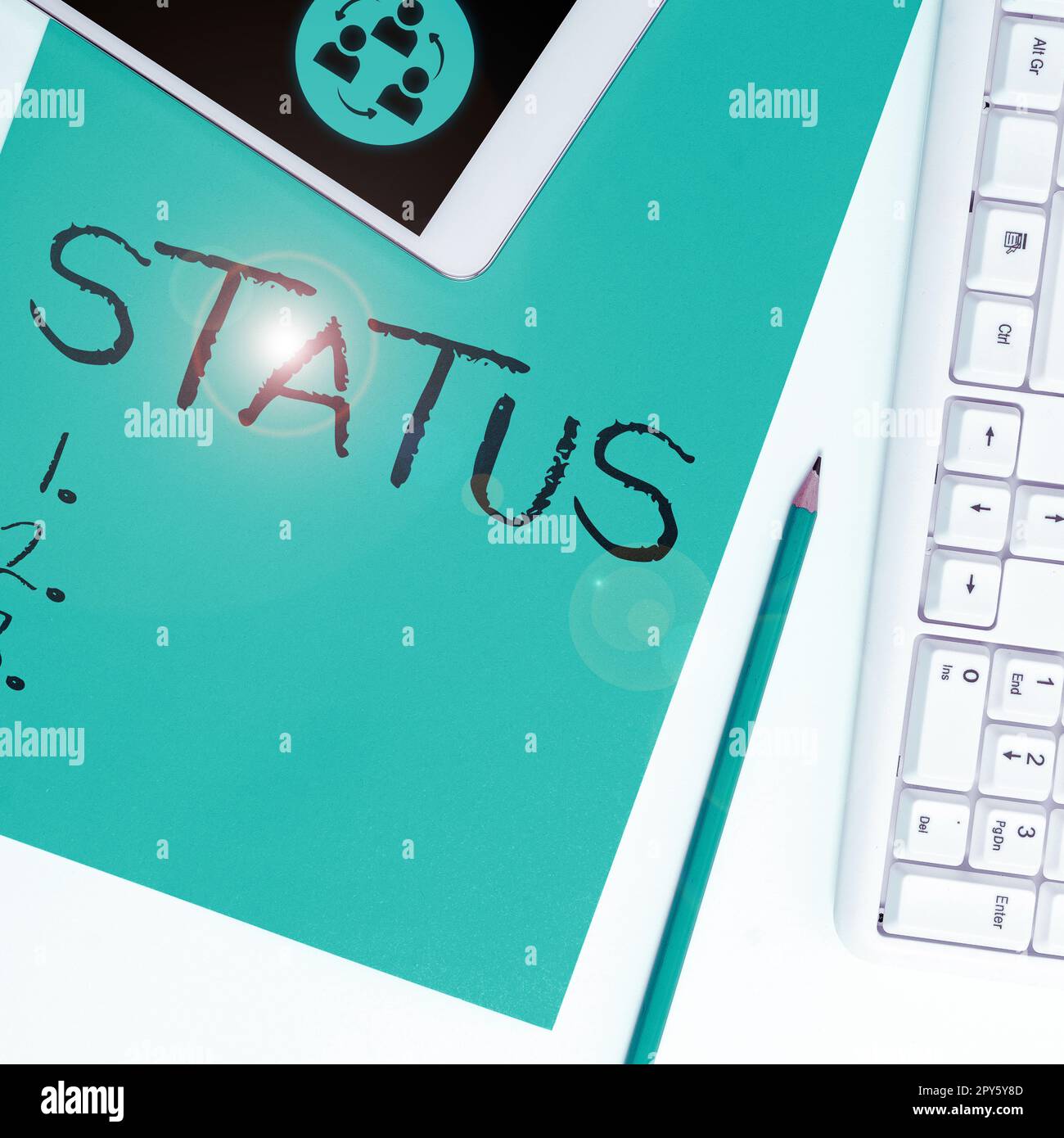 Sign displaying Status. Word for situation at a particular time during ...