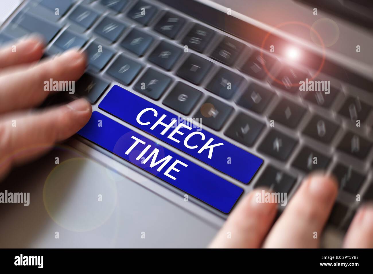 Conceptual display Check Time. Internet Concept instance of checking ...