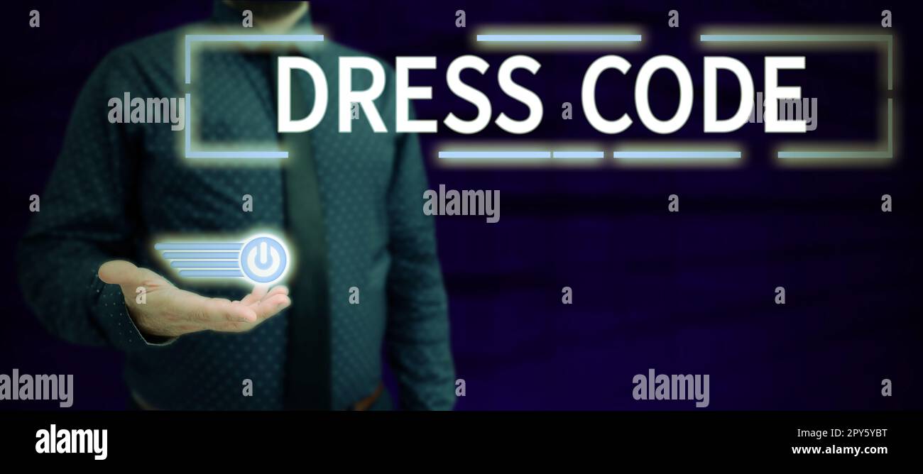 Dress code sign hi-res stock photography and images - Alamy