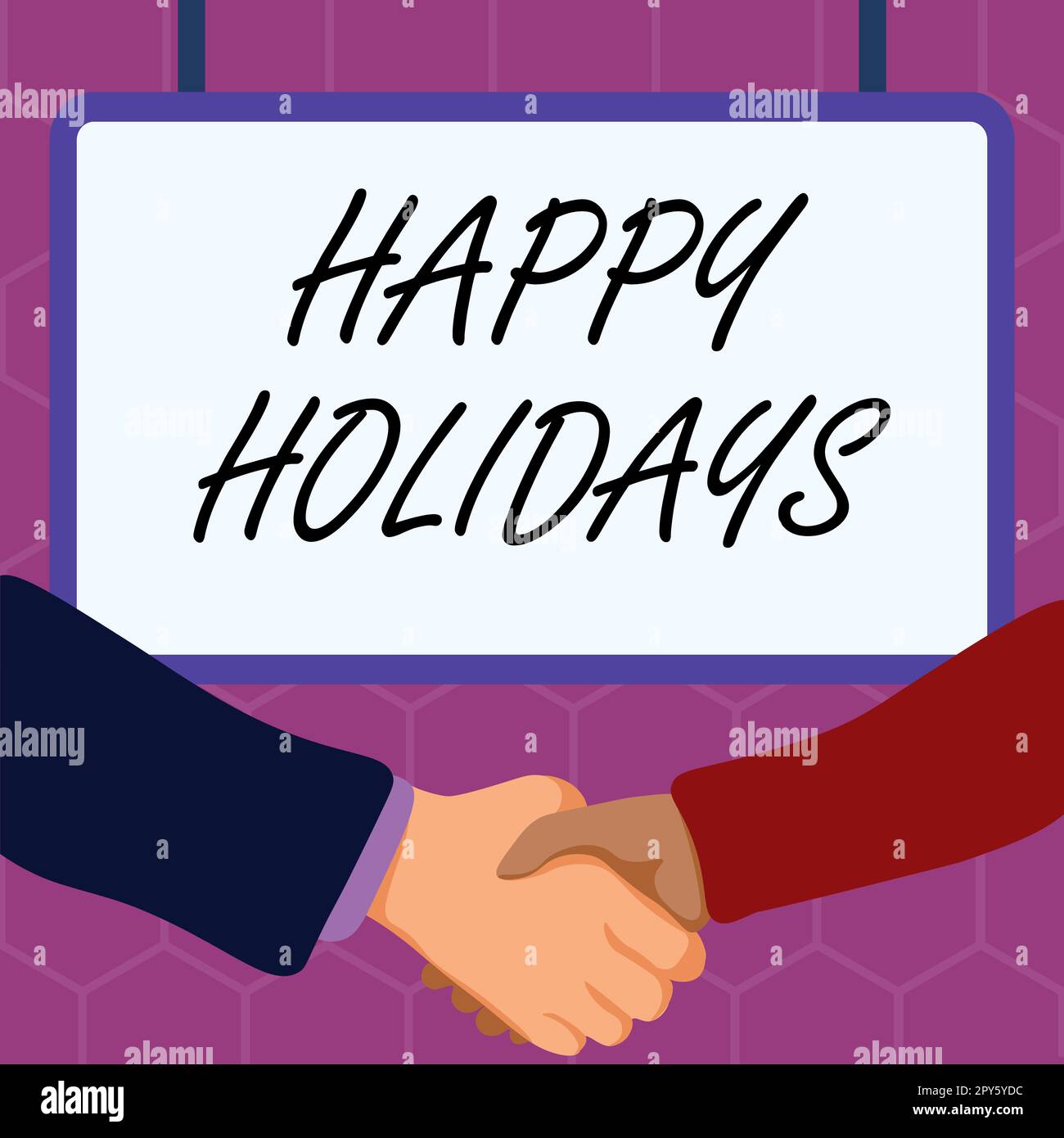 Hand writing sign Happy Holidays. Conceptual photo greeting used to ...