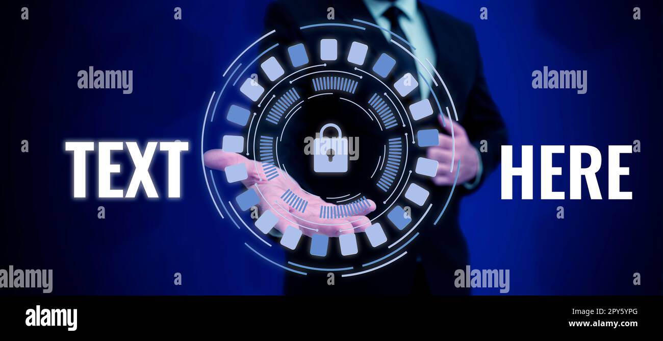 Text sign showing Text Here. Concept meaning Blank space to put message ...