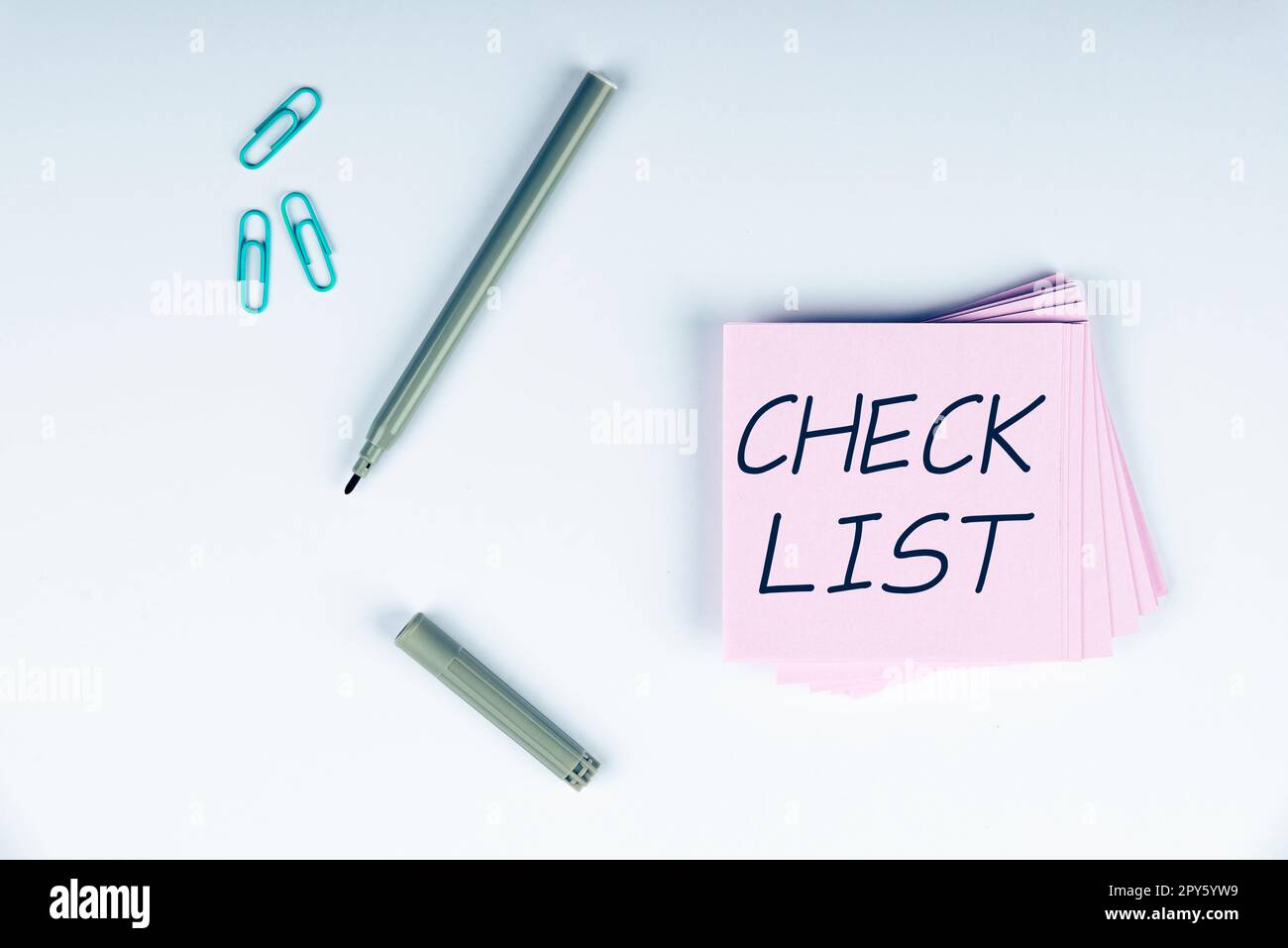 Conceptual display Check List. Word for Items required Things to be ...